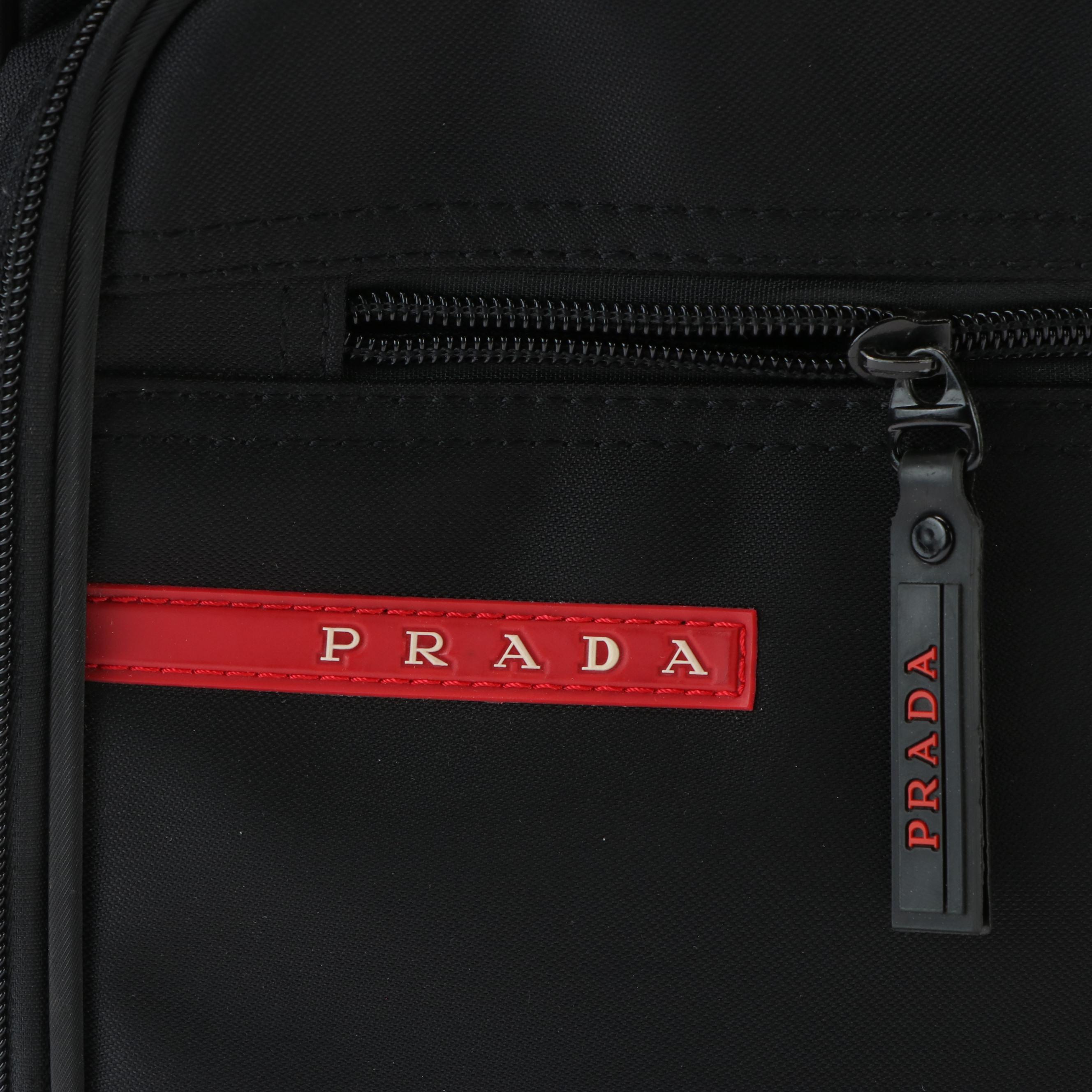 Prada Black Nylon Laptop Brief Case | EBTH
