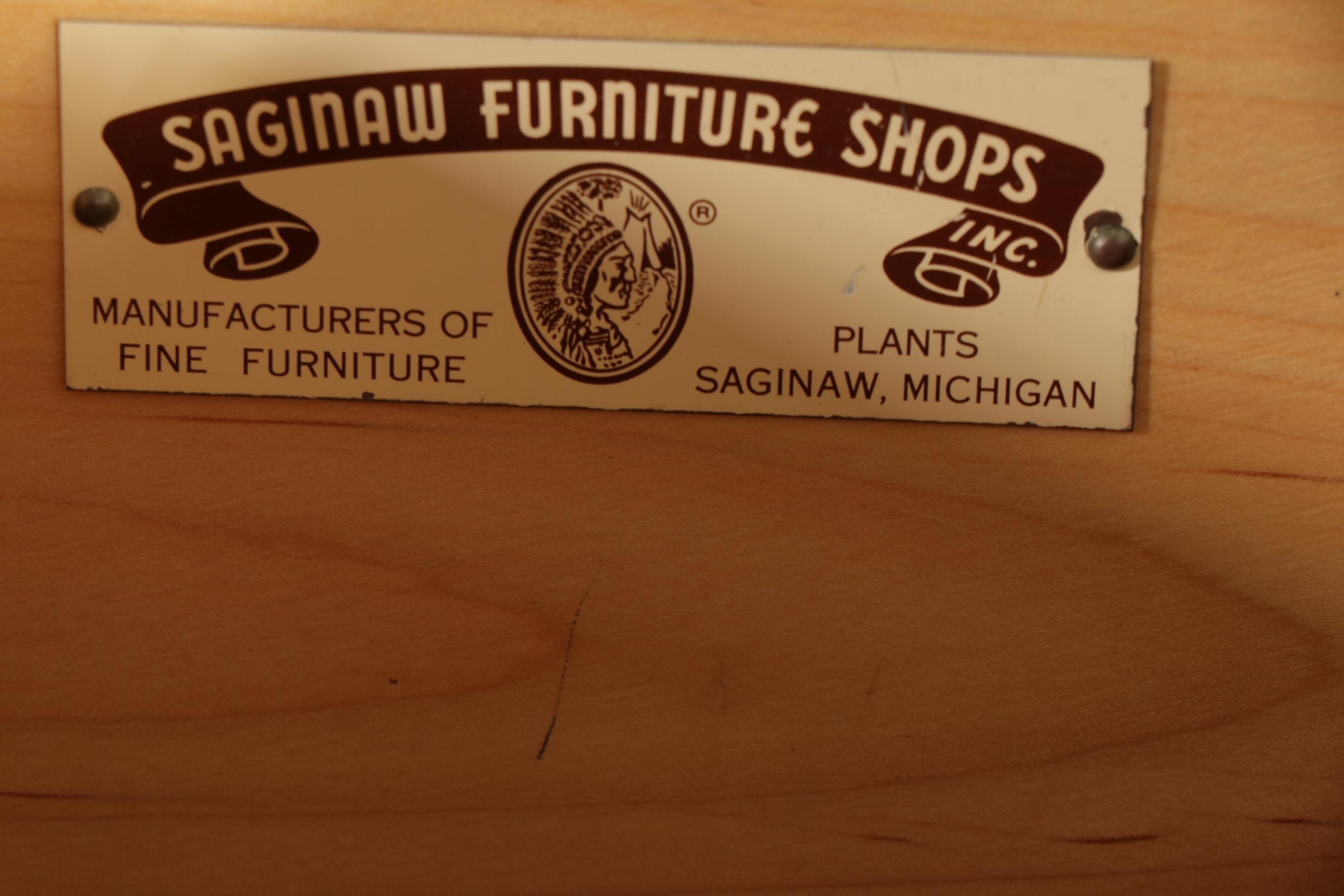 Saginaw Furniture Shops Painted and Natural Finish Articulating Desk ...