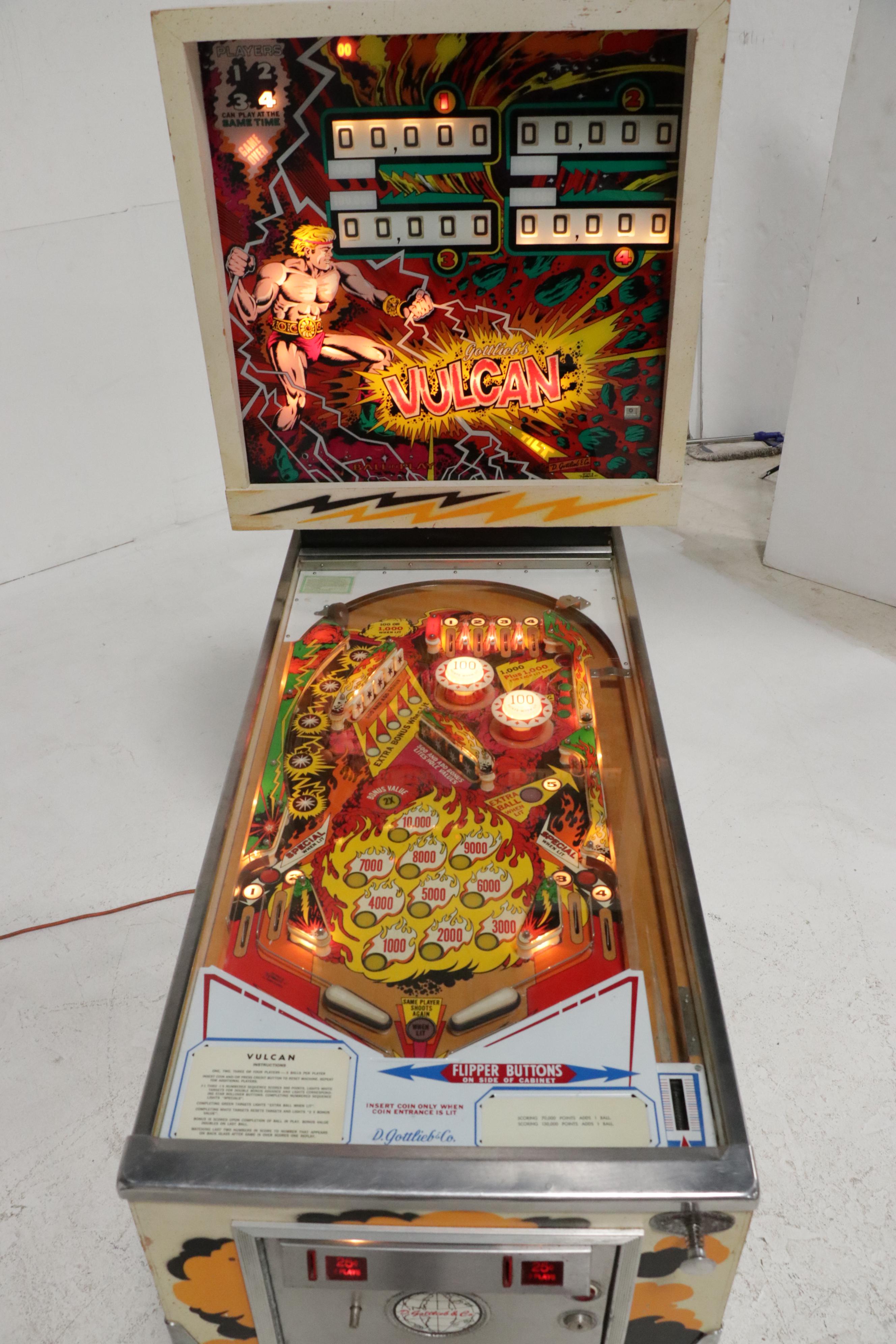 D. Gottlieb & Co. "Vulcan" Pinball Machine | EBTH