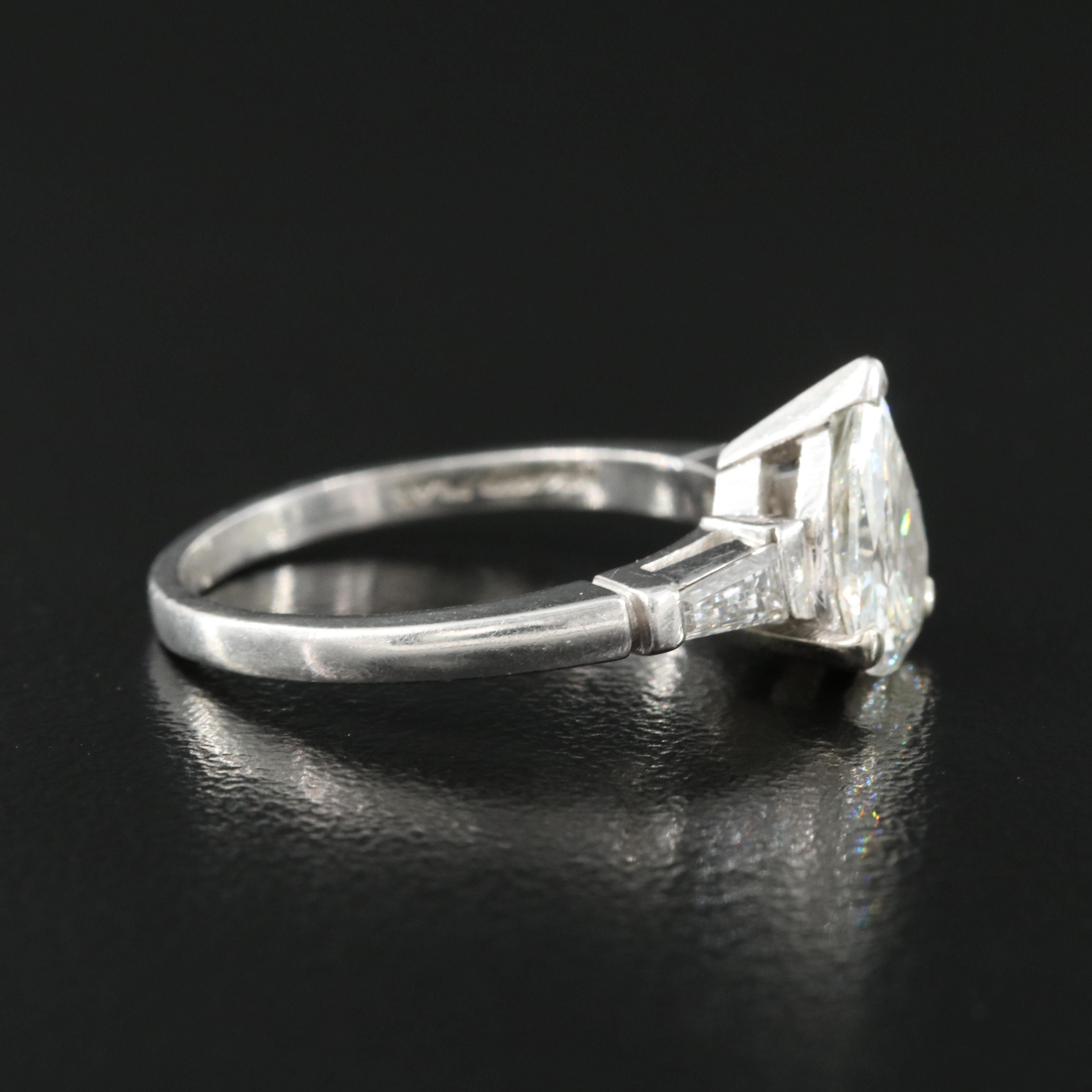 Platinum 1.50 CTW Diamond Ring | EBTH