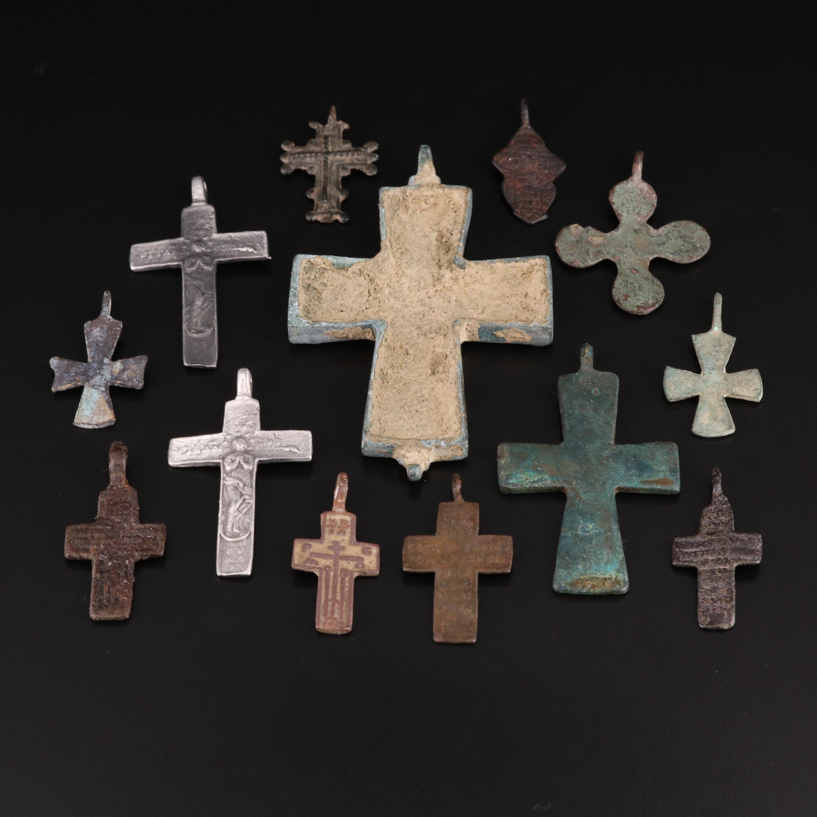 Byzantine and Medieval Style Crosses and Crucifix Pendants | EBTH