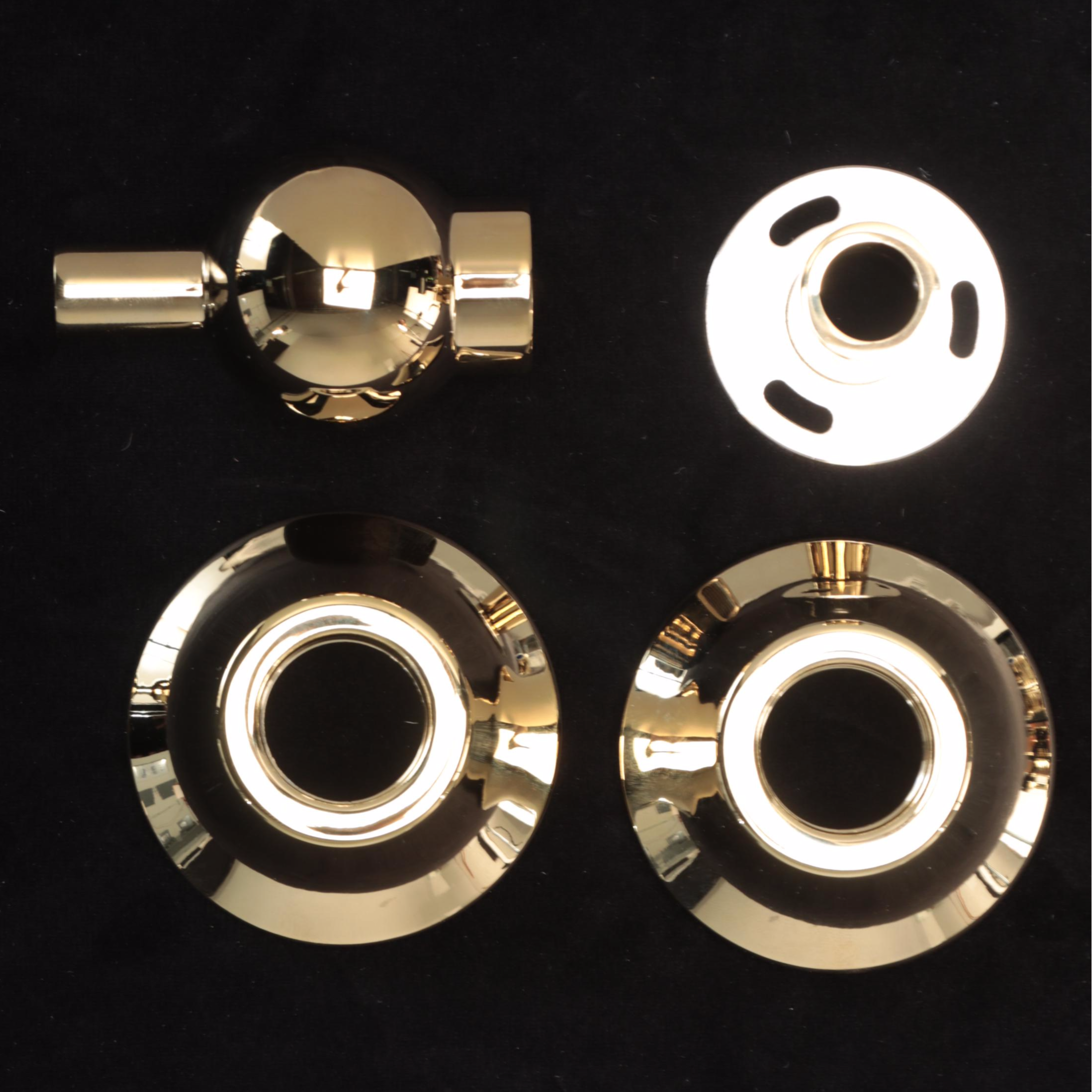 Polished Brass Finish Exposed Pipe Shower and Tub Faucet | EBTH