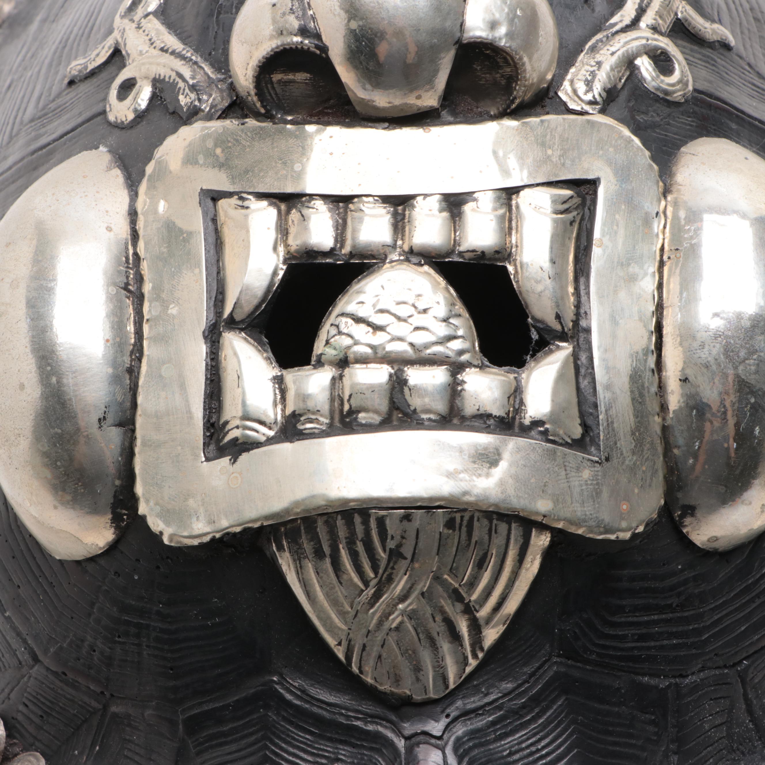 Tibetan Style Kapala Faux Turtle Shell Mask | EBTH