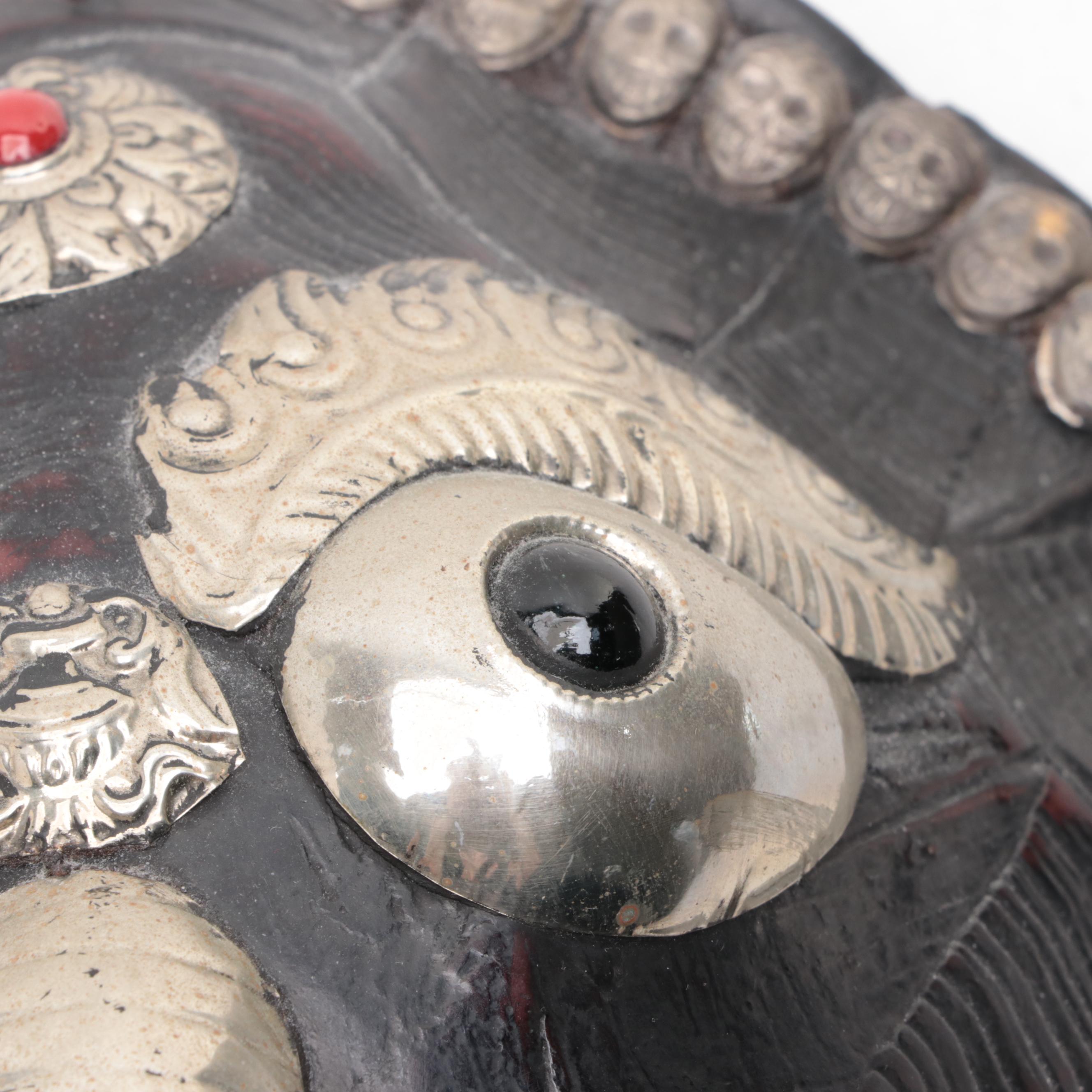 Tibetan Style Kapala Faux Turtle Shell Mask | EBTH