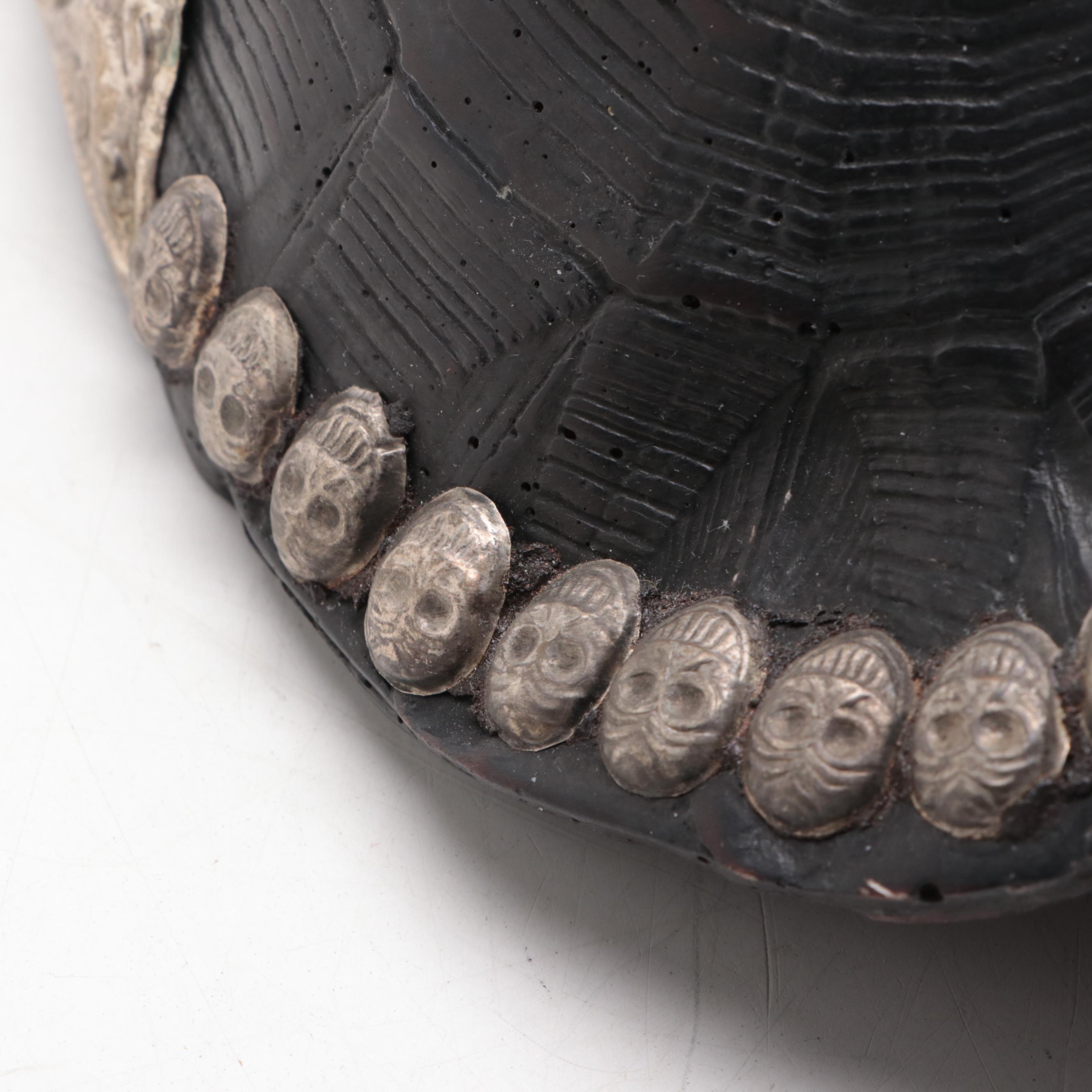 Tibetan Style Kapala Faux Turtle Shell Mask | EBTH