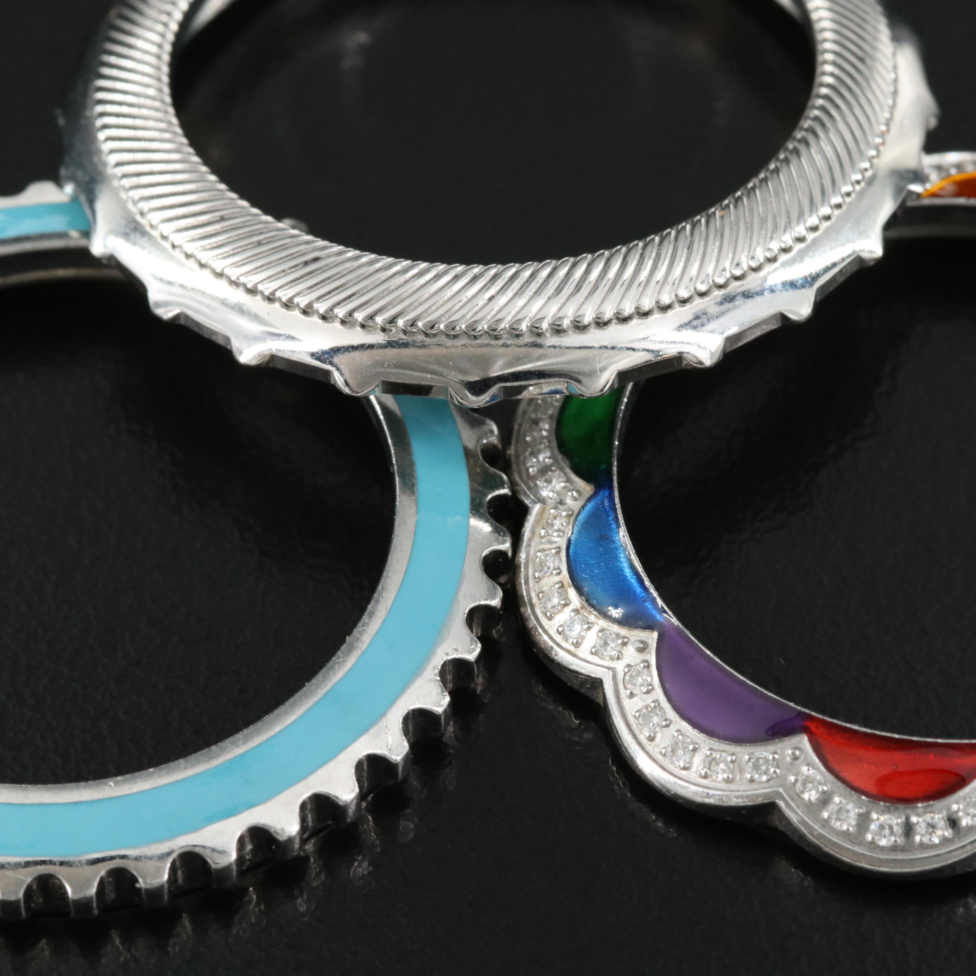 Trio of Stainless Steel Watch Bezels | EBTH