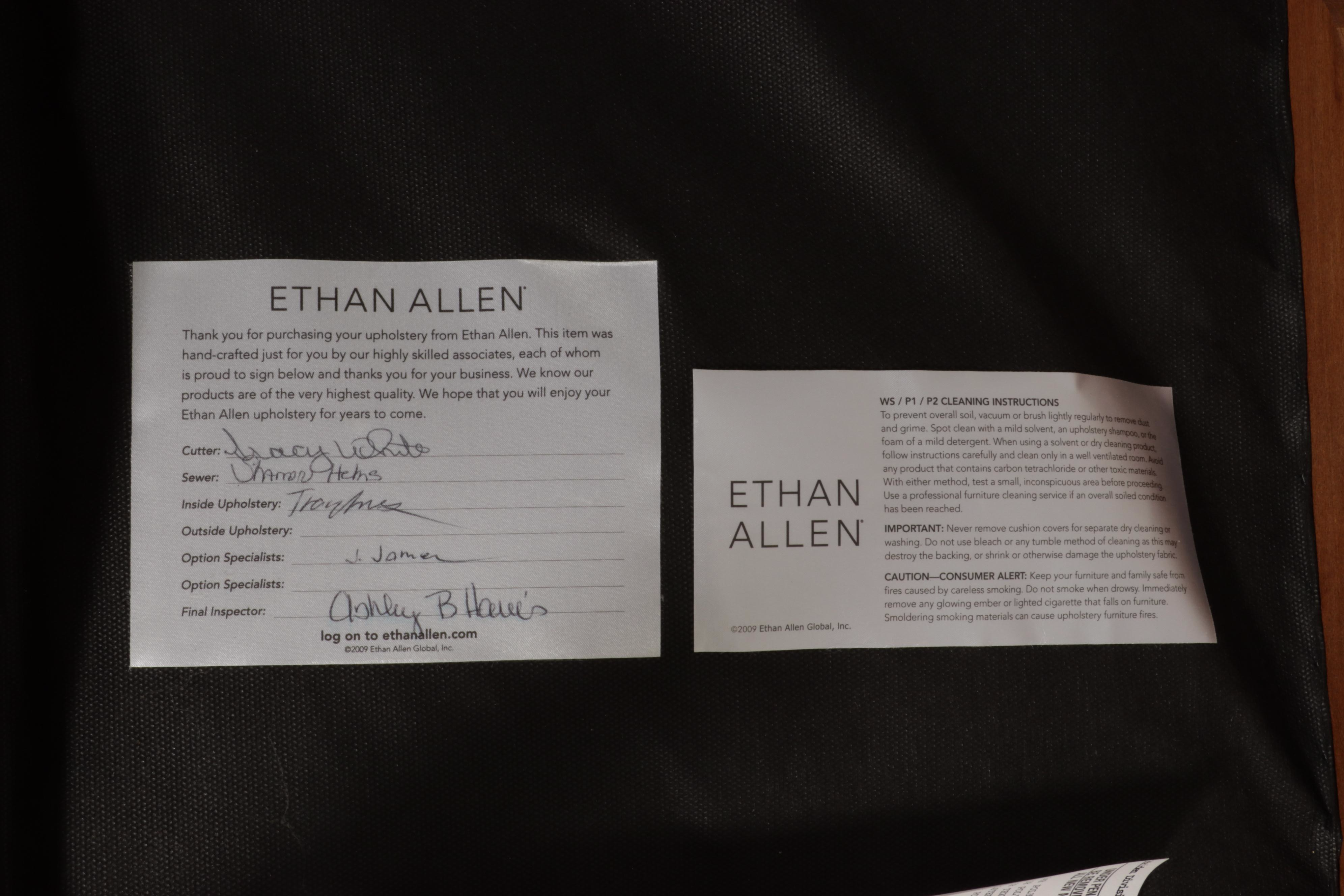 Ethan Allen "Belfiore" Louis XV Style Carved Wood Bed Bench with ...