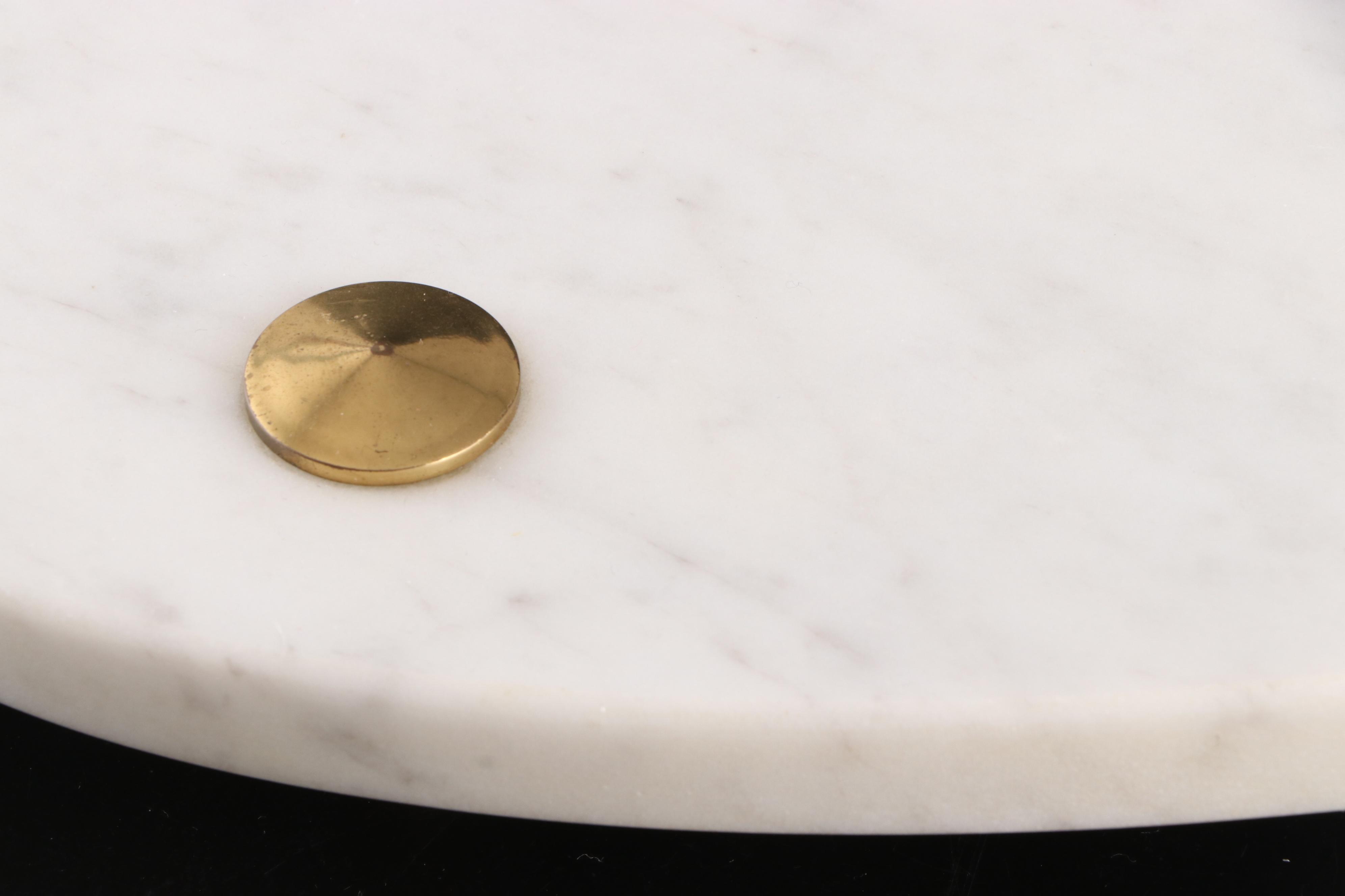 Thermos Brass Bound Ice Bucket with Marble Charcuterie Board | EBTH