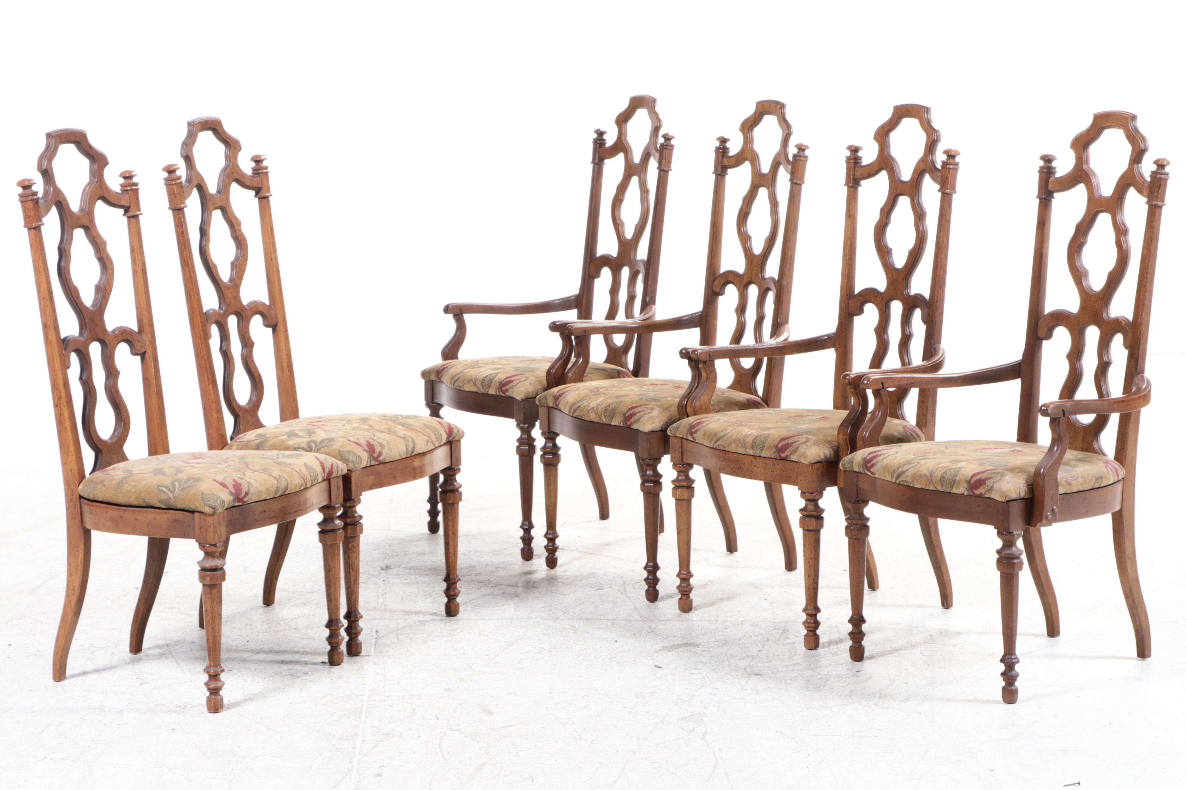 Drexel "Velero" Mediterranean Style Pecan Dining Set | EBTH