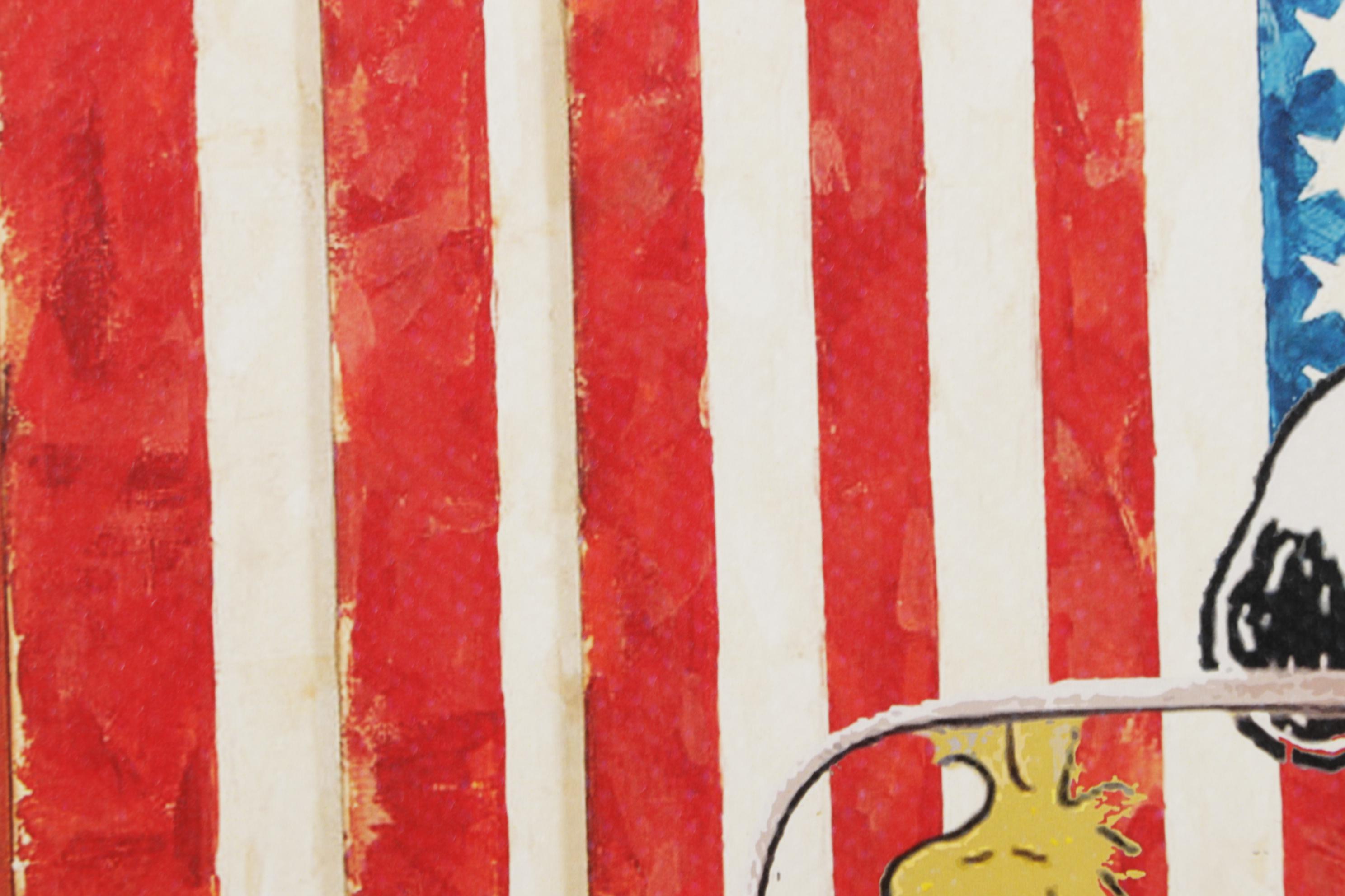 Death NYC Pop Art Graphic Print of Snoopy and Woodstock with Flags ...