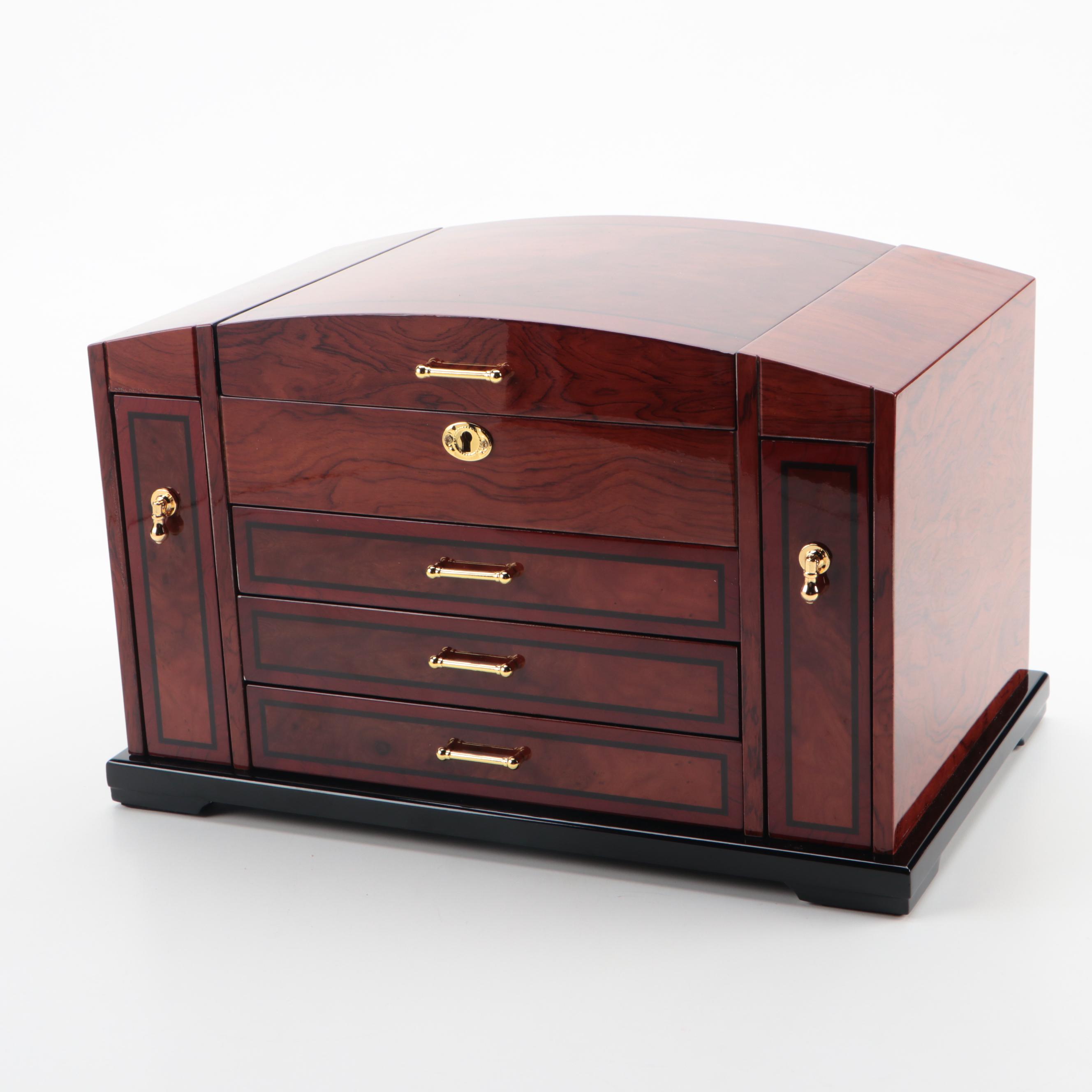 Jere Lacquered Wood Jewelry Box | EBTH