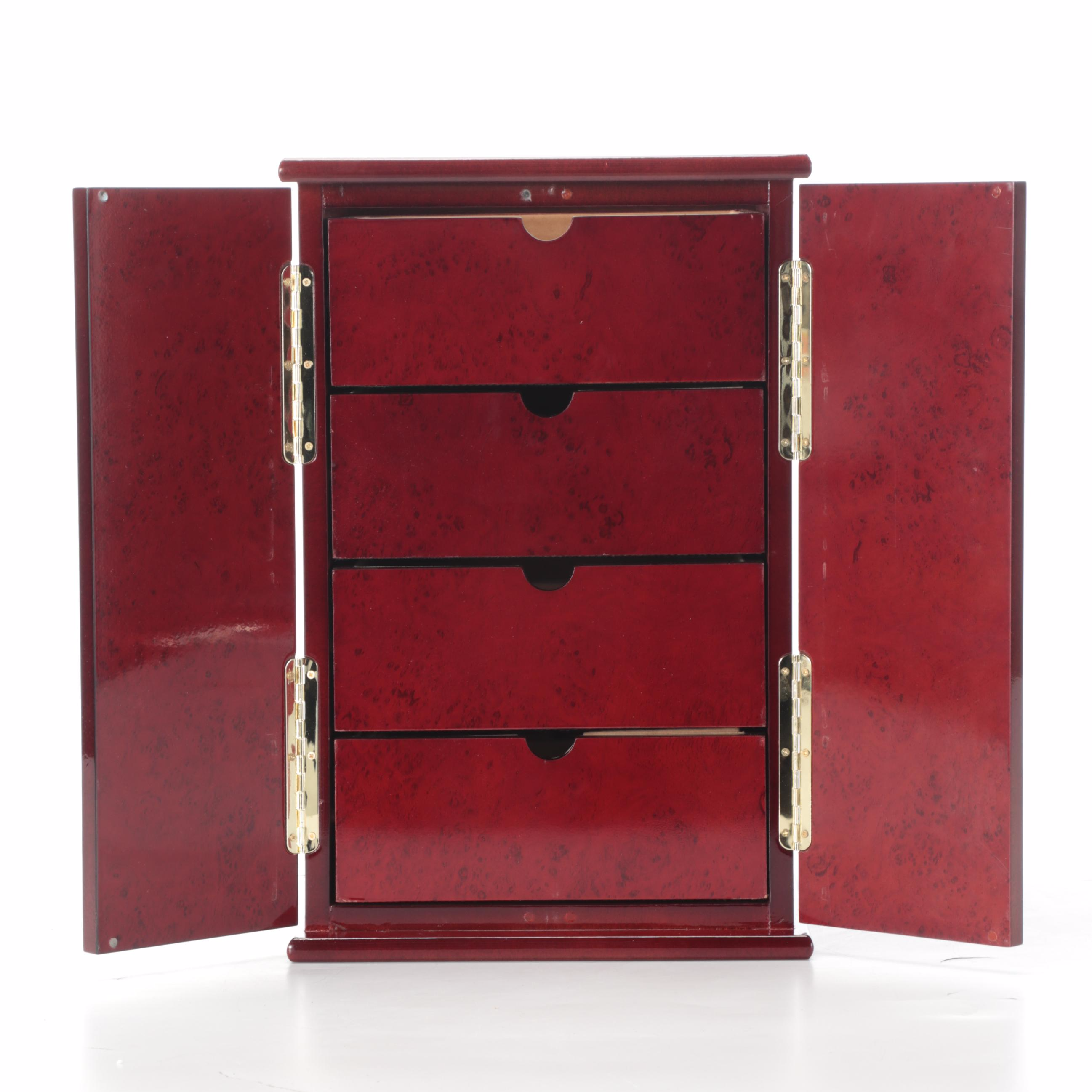 Thomas Pacconi Classics Contemporary Wood Jewelry Armoire | EBTH