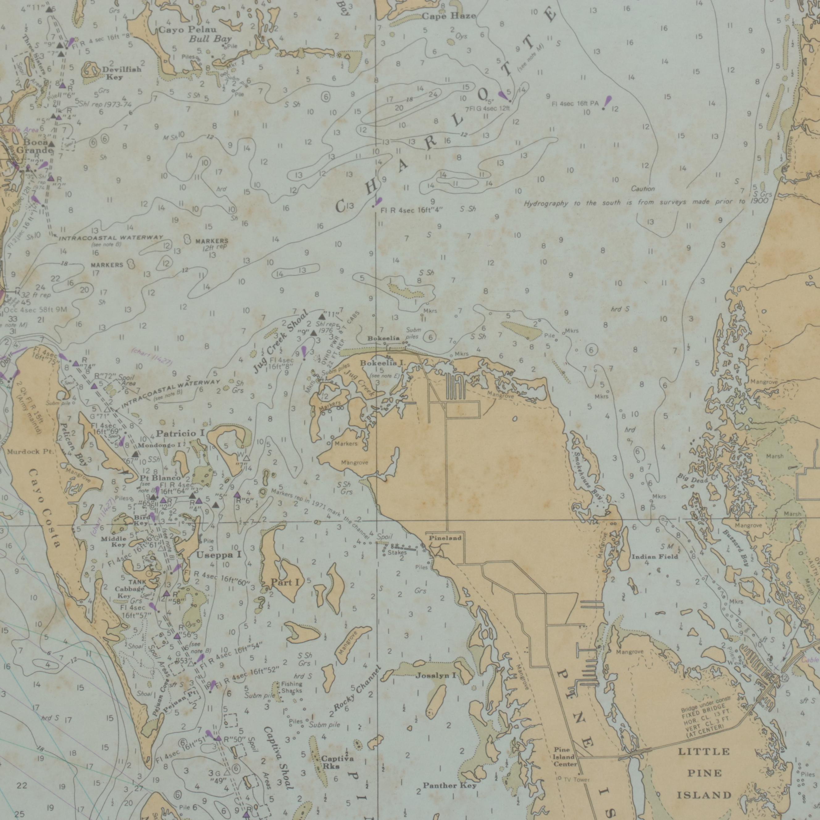 NOAA Nautical Chart "Estero Bay to Lemon Bay" | EBTH
