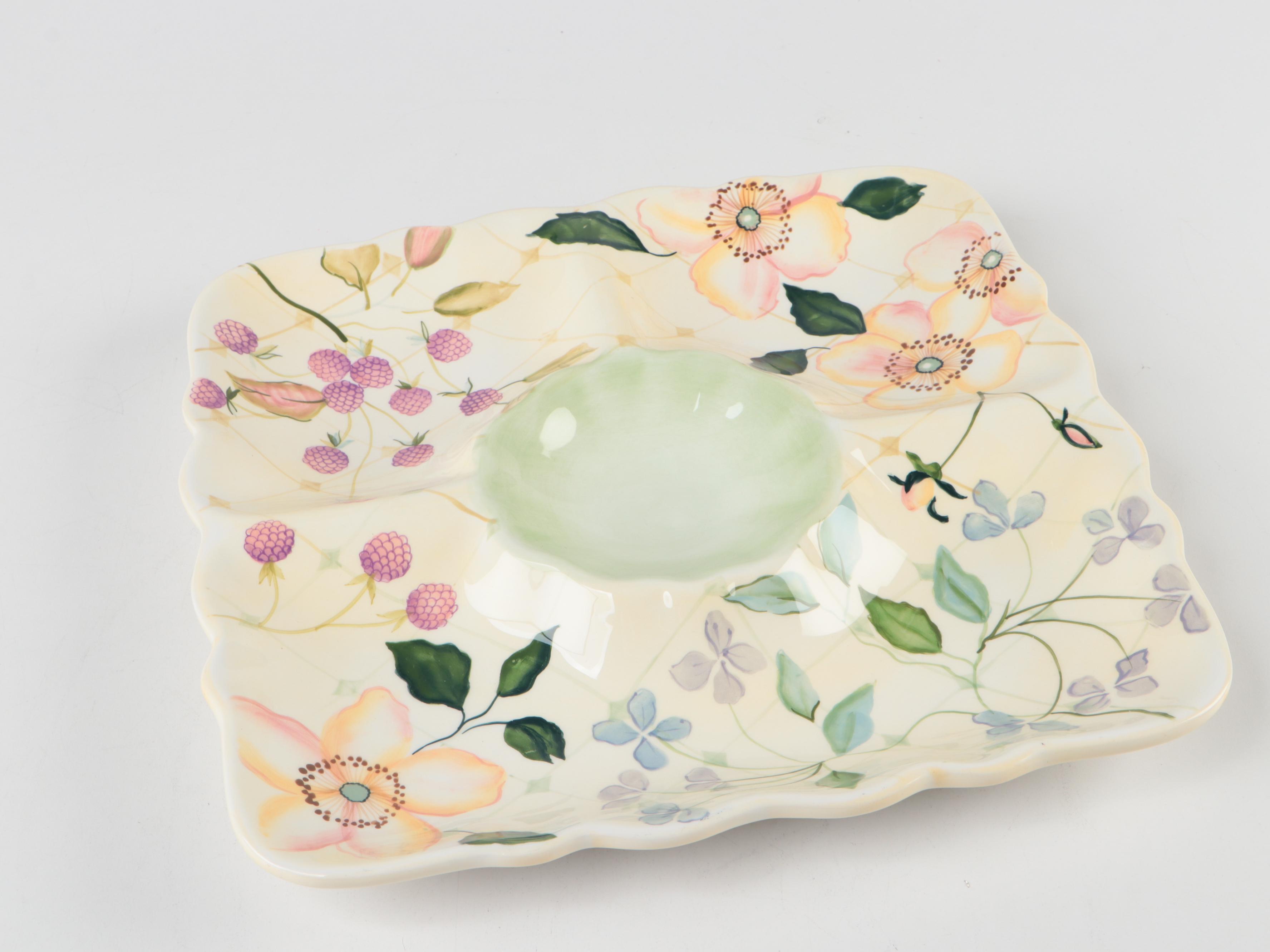 Cali Pottery, Nancy Porter and Royal Norfolk Ceramic Serving Trays | EBTH