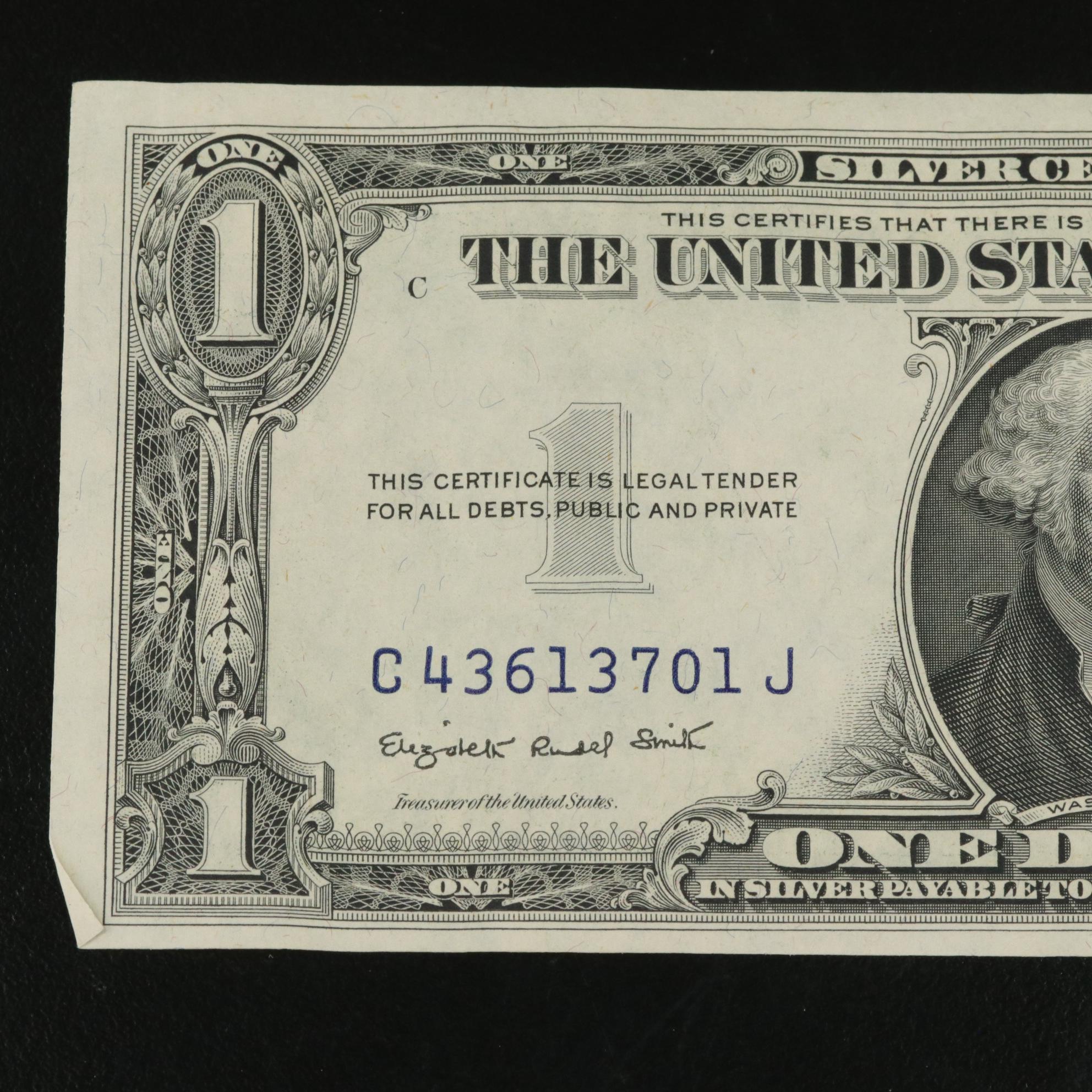 100 Consecutive Serial Numbered 1935 G No Motto $1 Silver Certificates ...