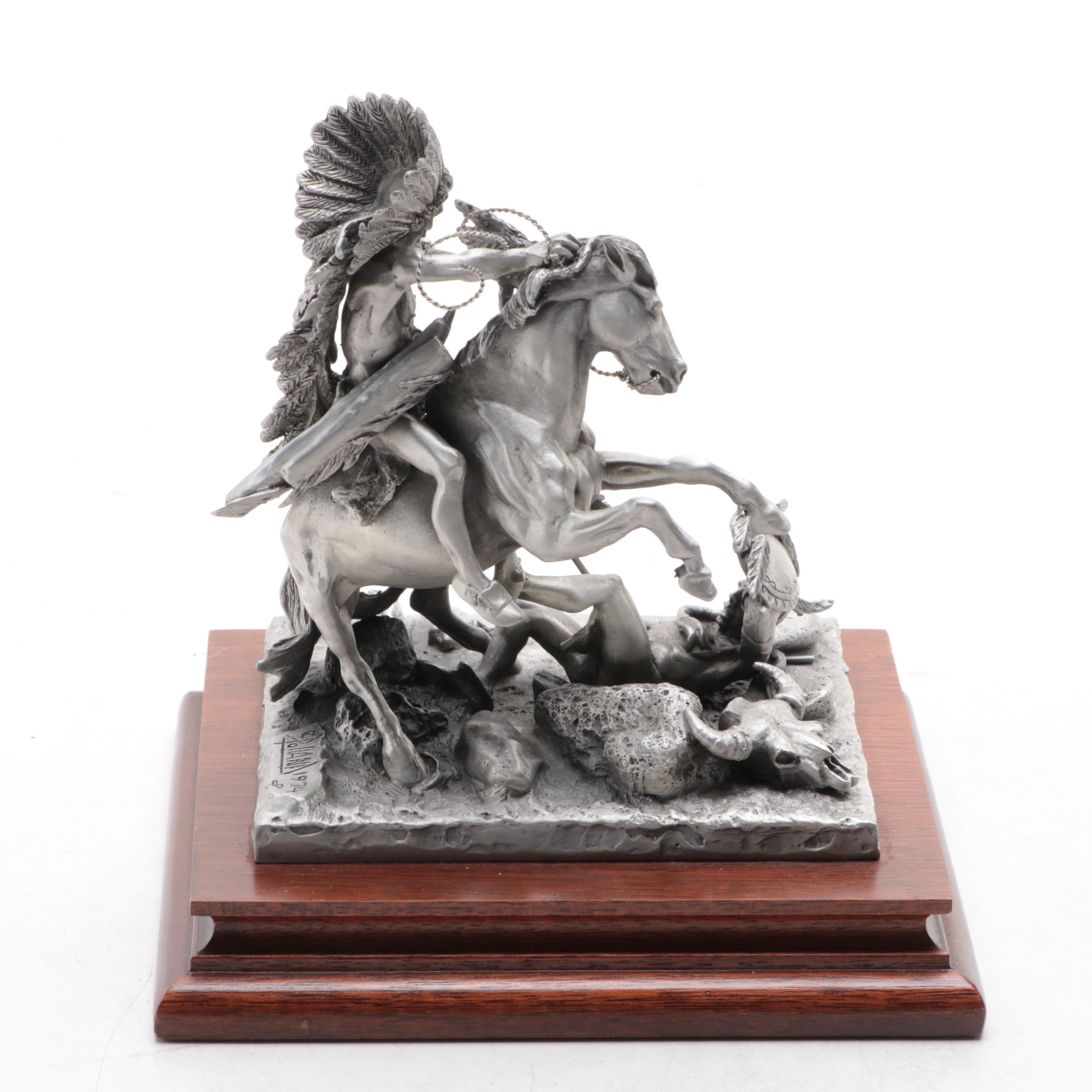 Don Polland for Chimark "Counting Coupe" Pewter Figurine, 1974 | EBTH