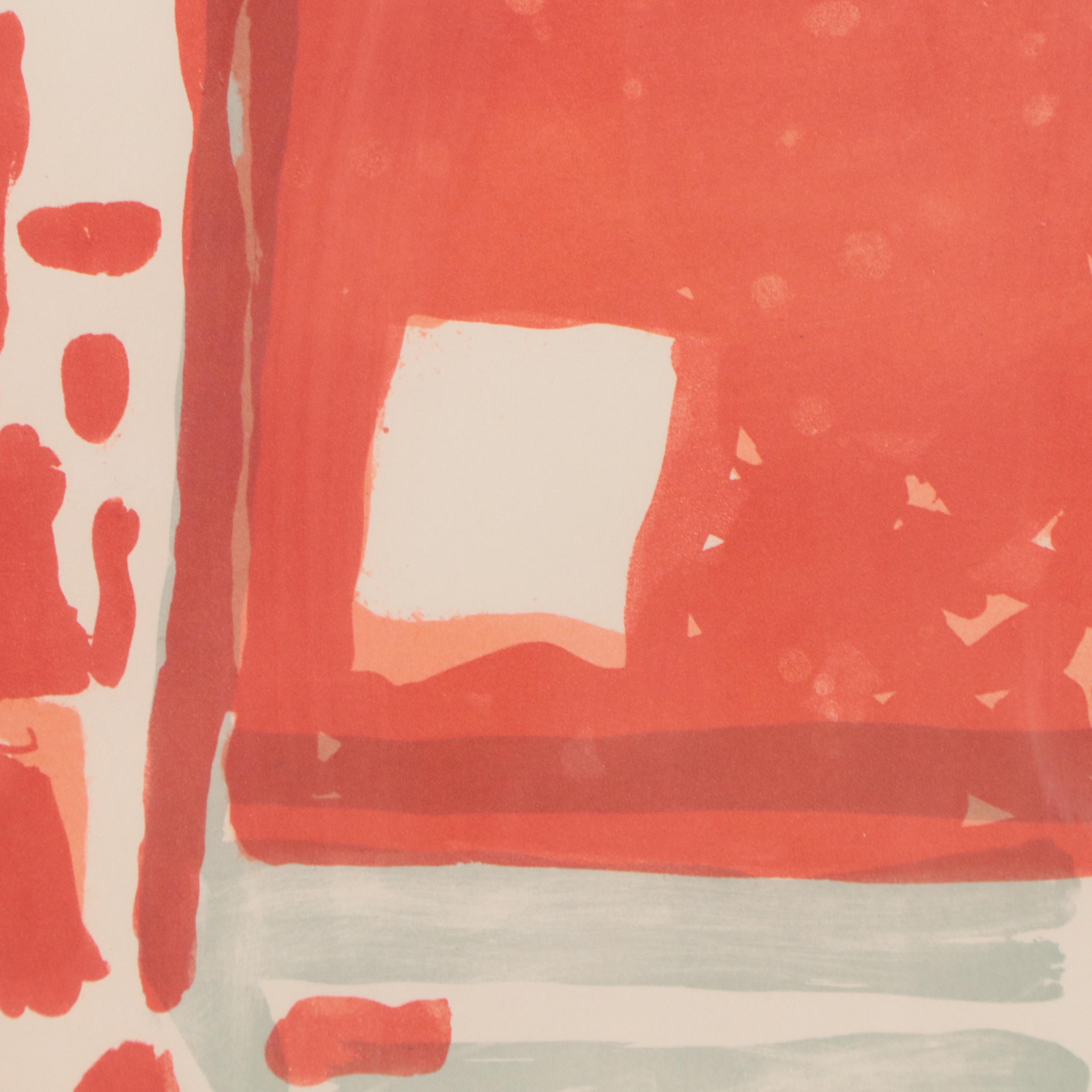 Joseph Zaritsky Abstract Lithograph "A Gift for the Israel Museum ...