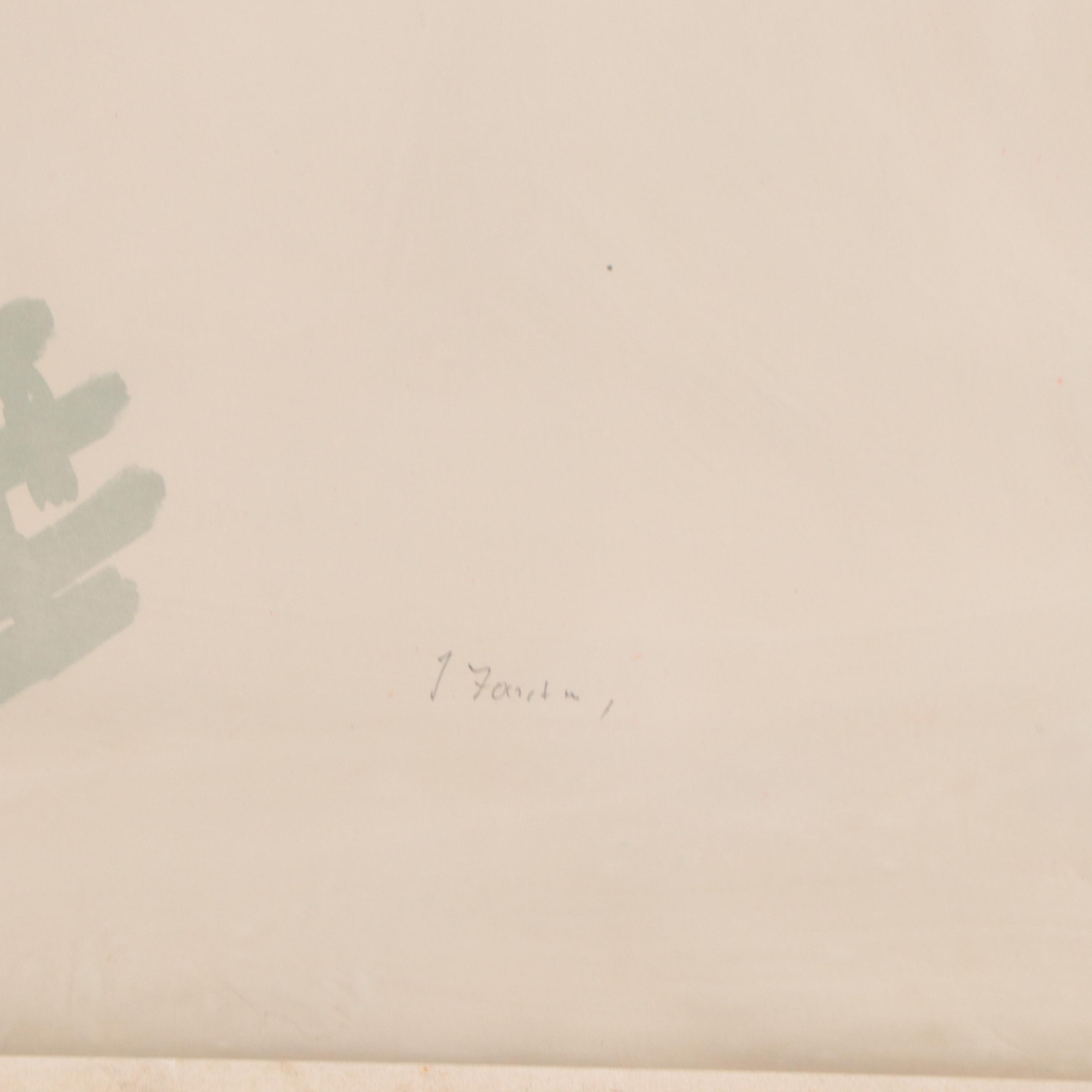 Joseph Zaritsky Abstract Lithograph "A Gift for the Israel Museum ...