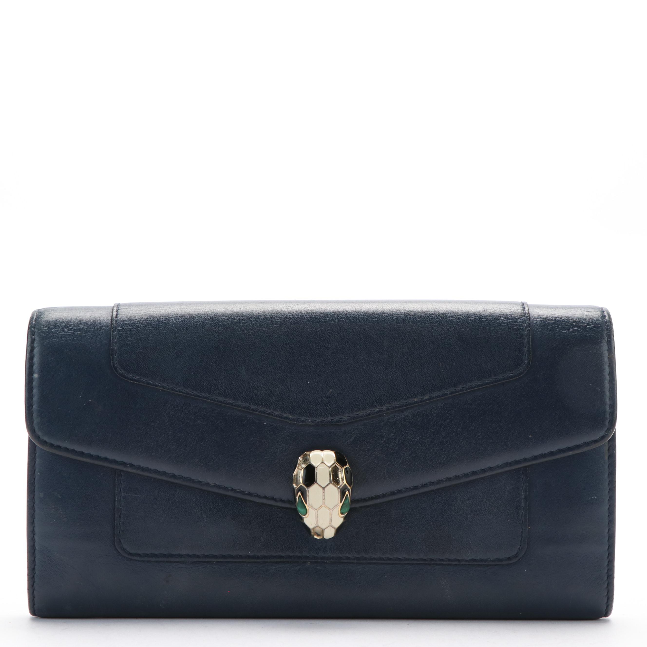 Bulgari Bvlgari Serpenti Forever Leather Long Wallet | EBTH