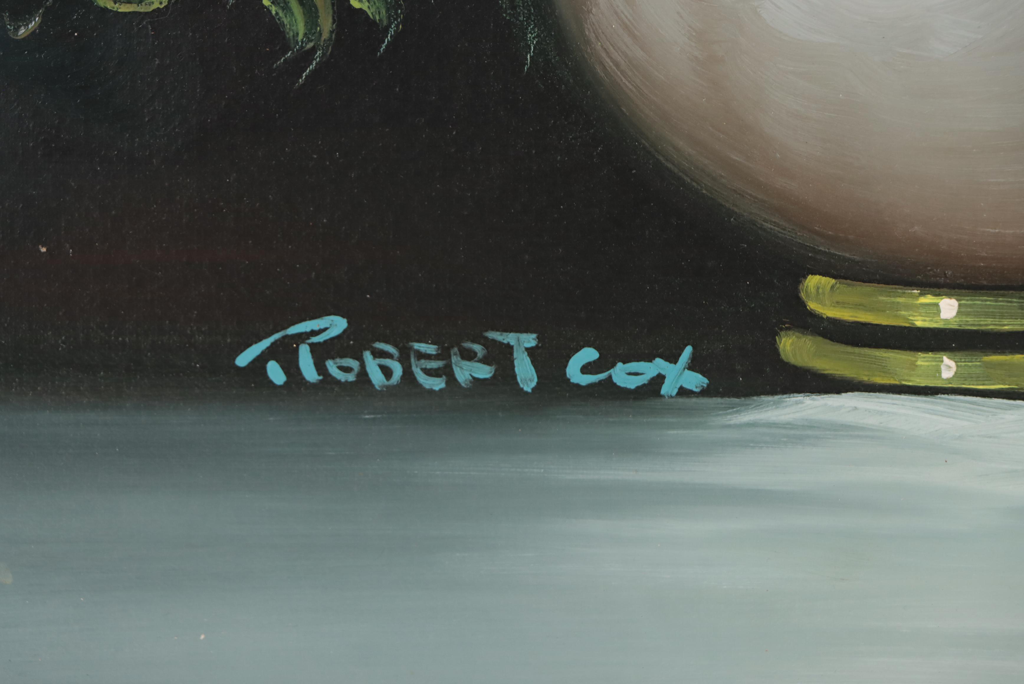 Robert Cox Oil Painting of Floral Still Life, Late 20th Century | EBTH