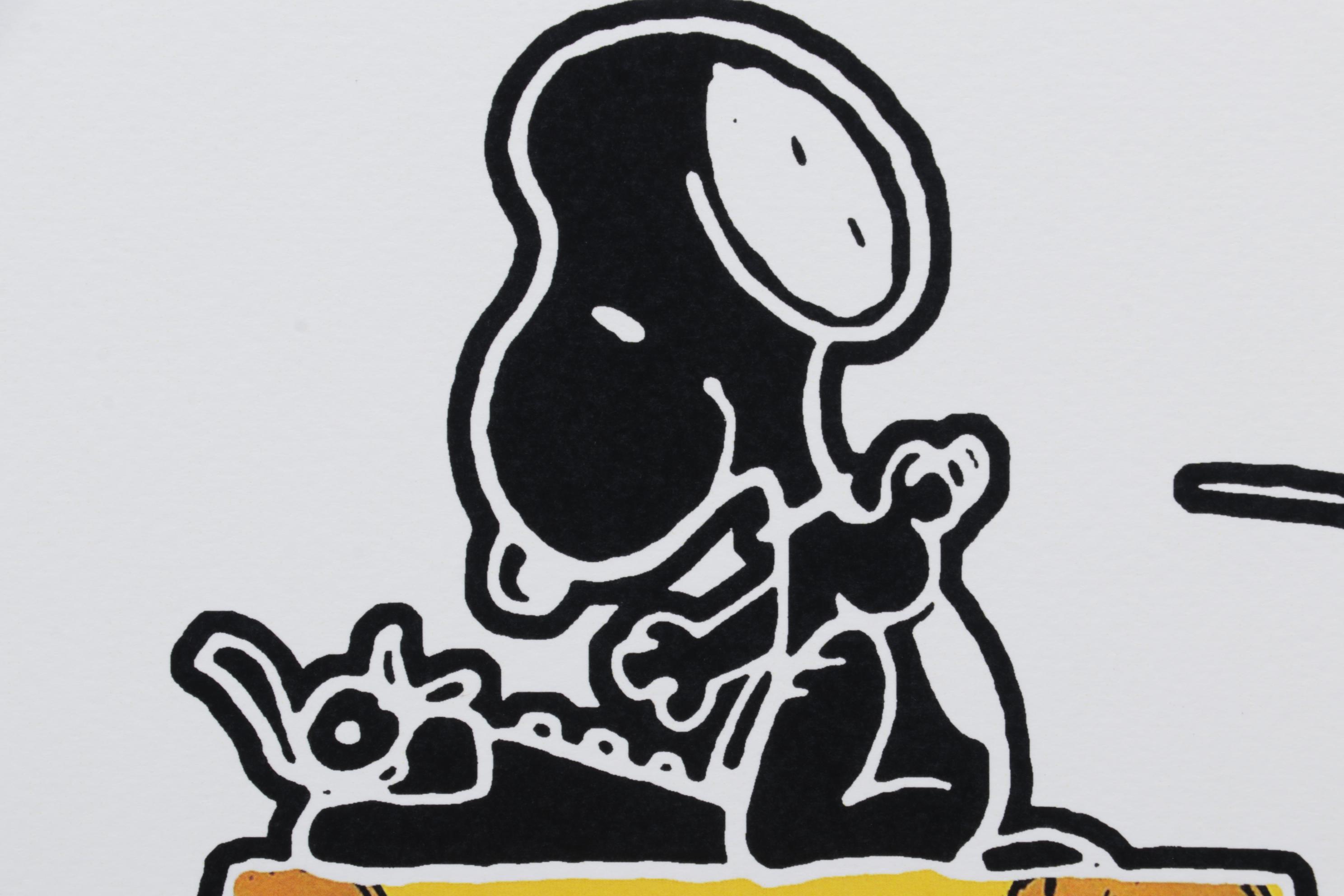 Death NYC Pop Art Graphic Print of Snoopy and Andy Warhol Motifs | EBTH