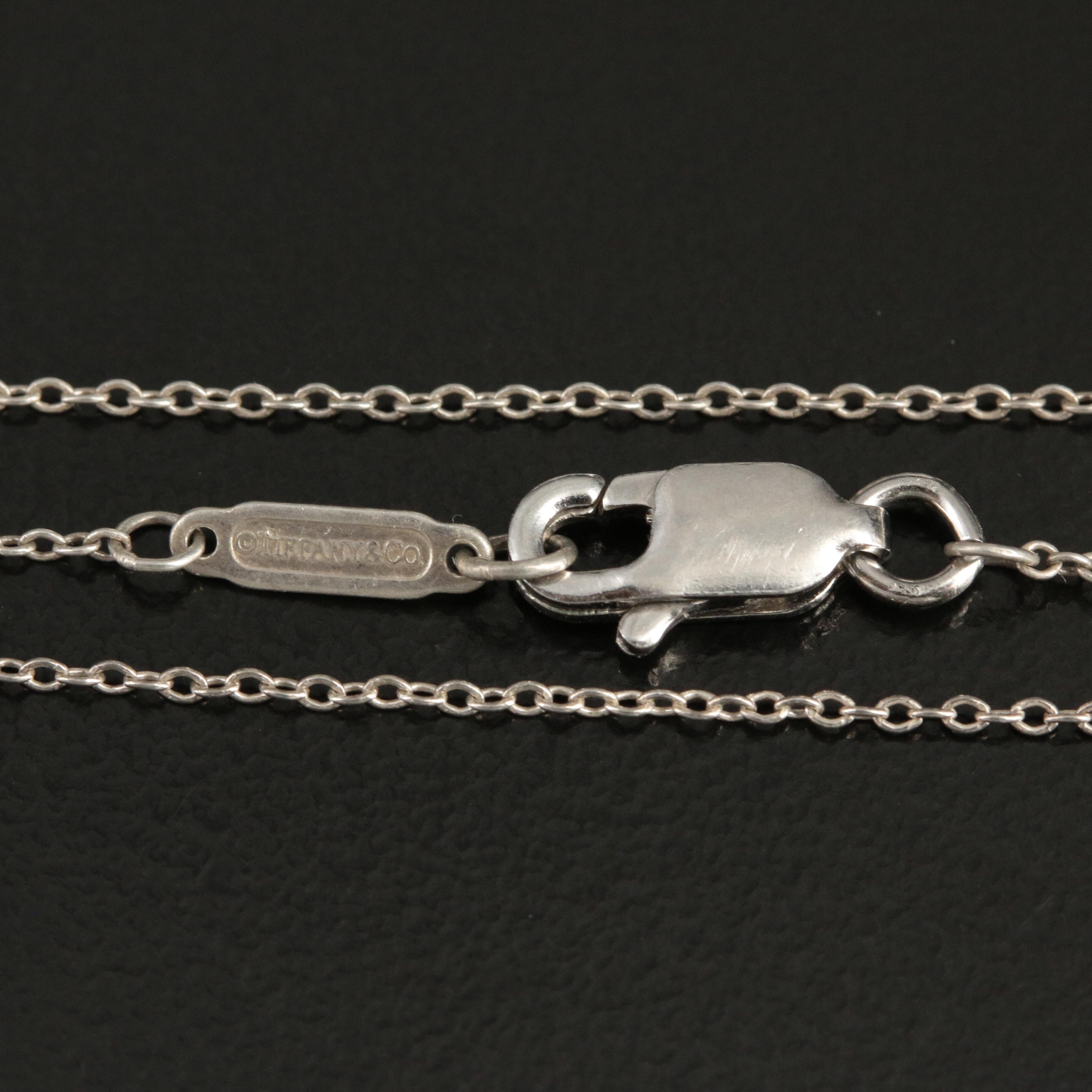 Tiffany & Co. Sterling Large Crown Key Pendant Necklace | EBTH