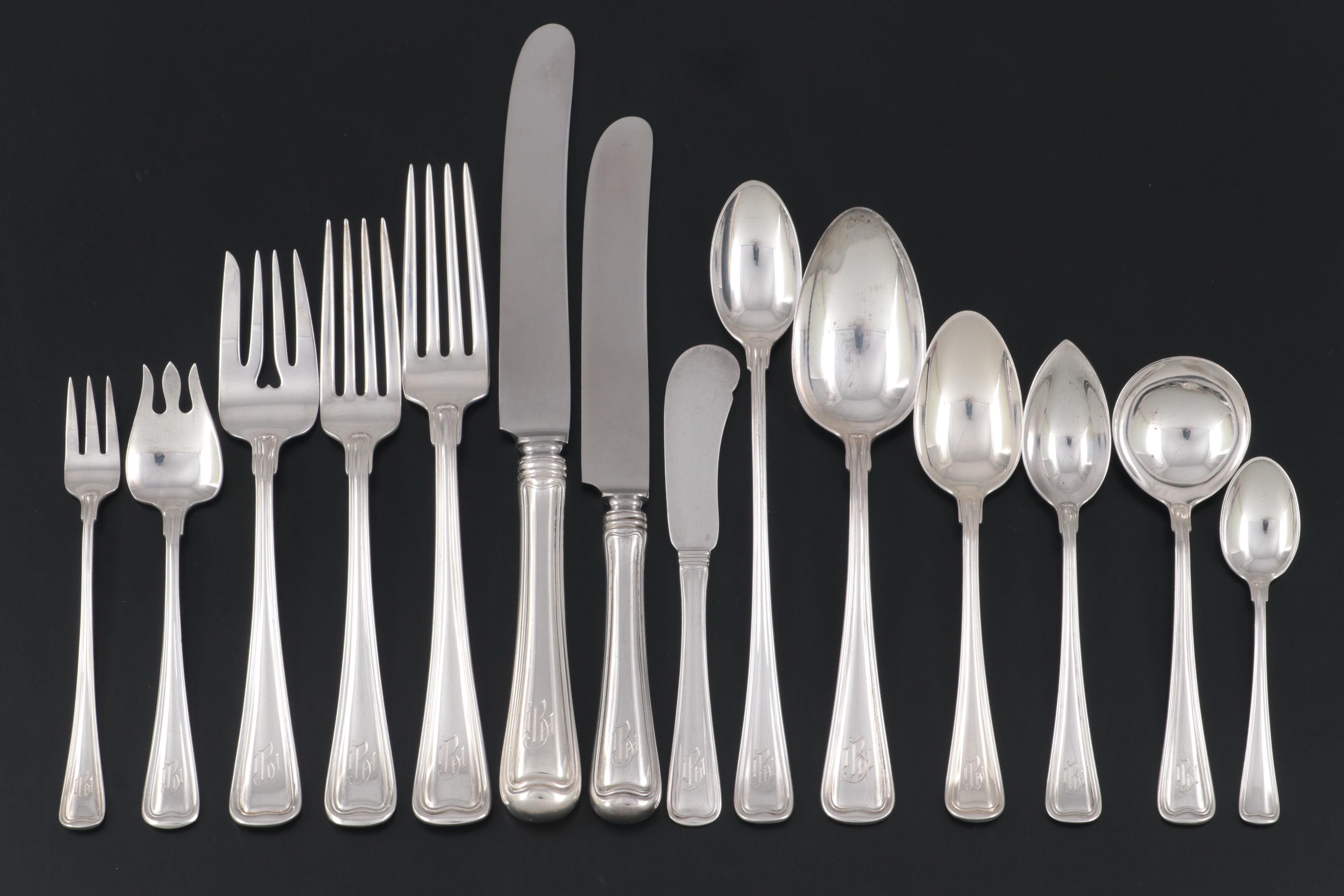 Gorham "Old French" Sterling Silver Flatware, Early to Mid-20th Century ...