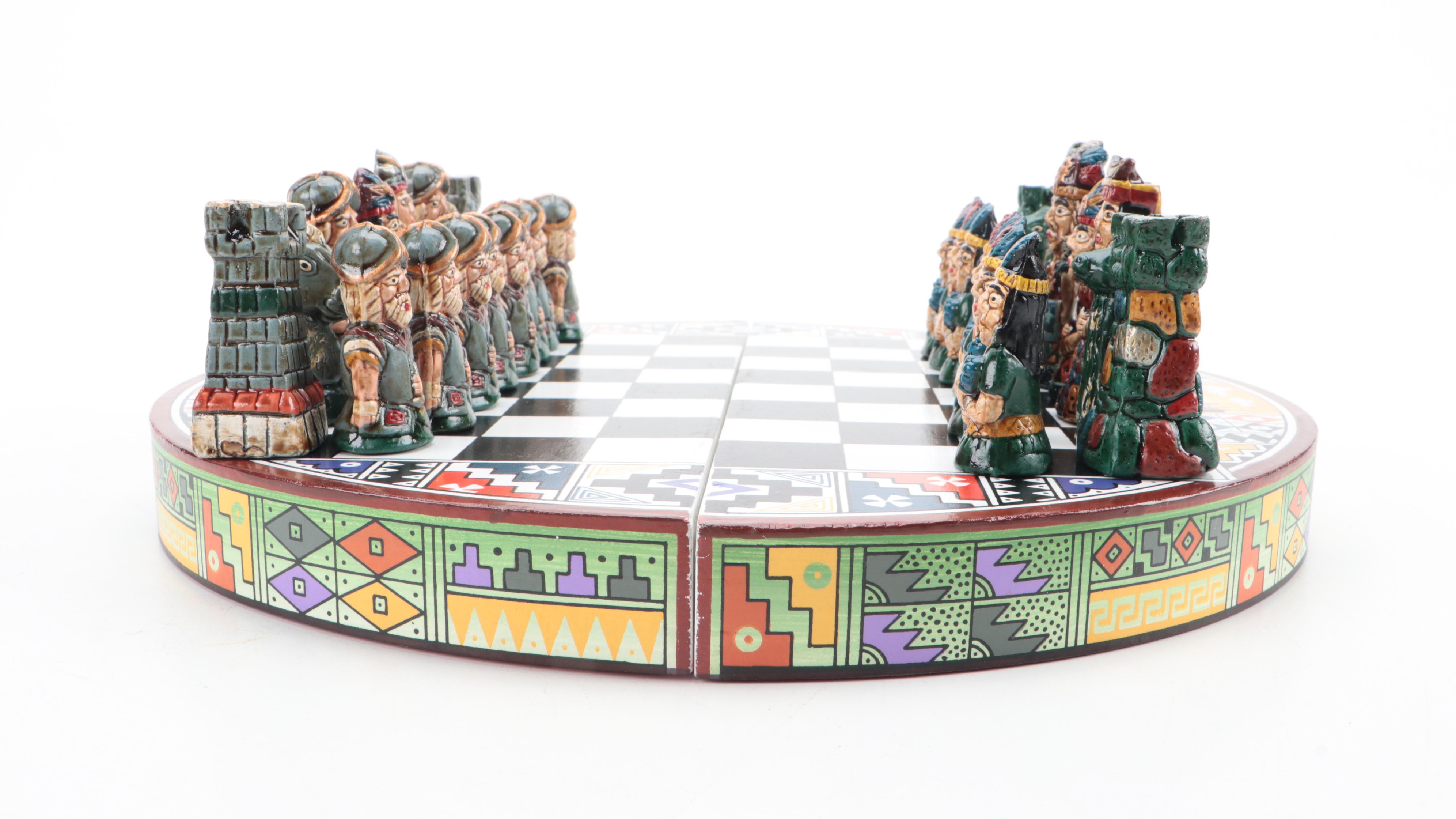 Incas and Spaniards Peruvian Chess Set | EBTH