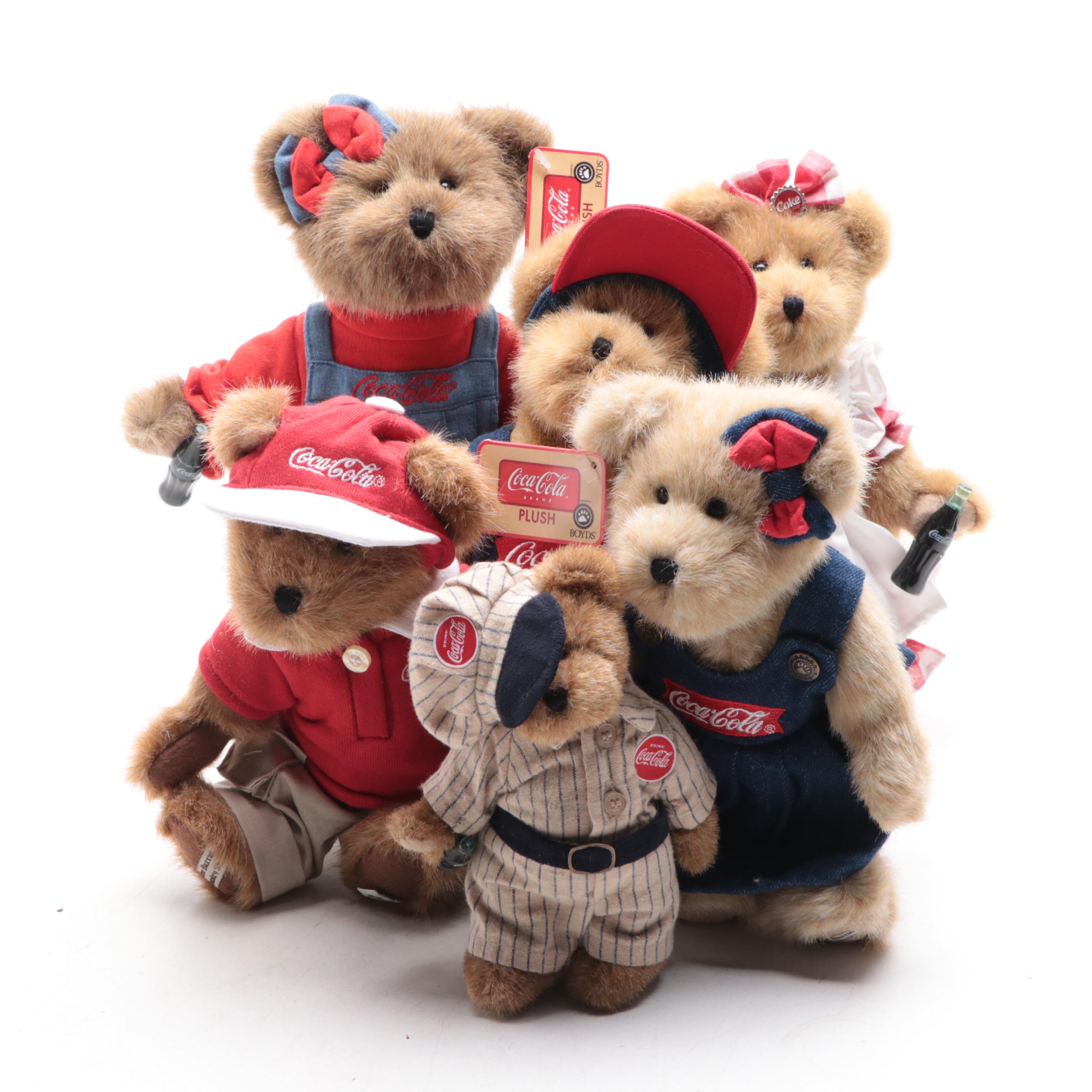 Boyds Bears "Kaylie" and Other Coca Cola Collection Bears | EBTH