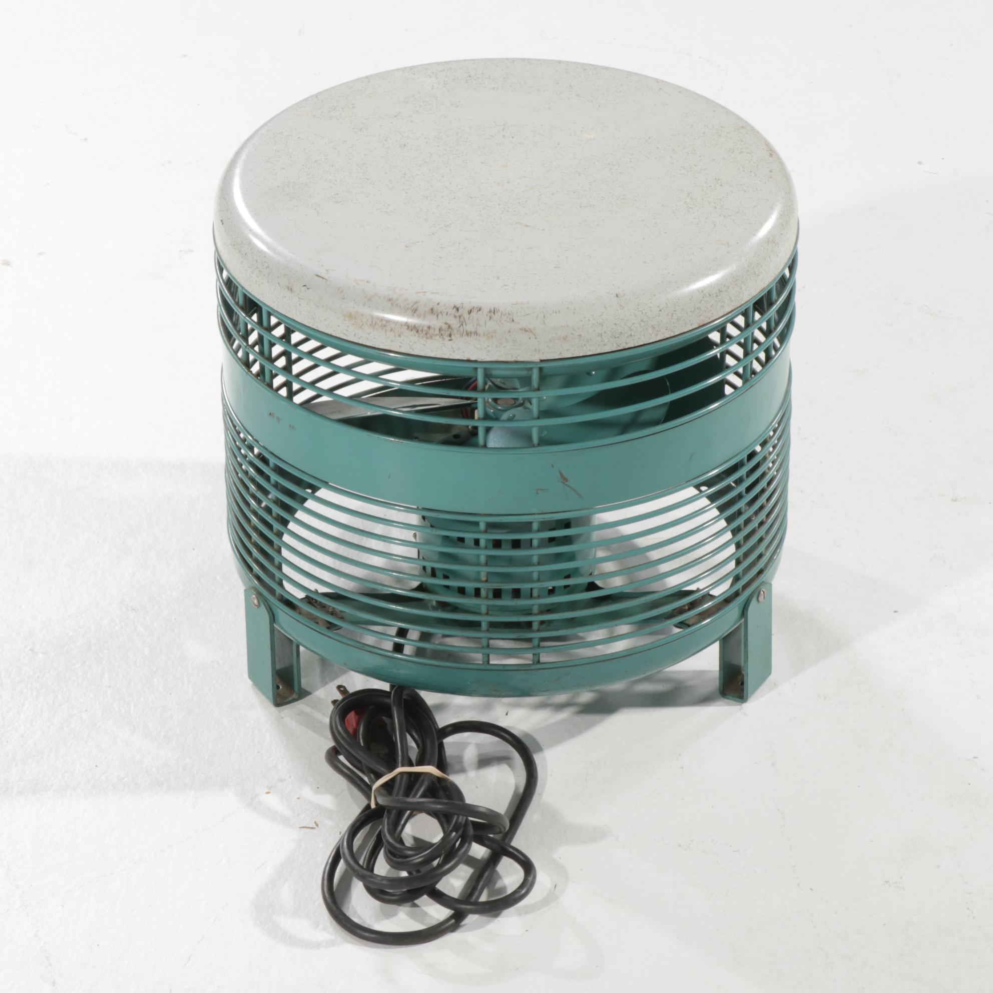 Emerson Electric Mid Century Modern Metal Hassock Fan | EBTH