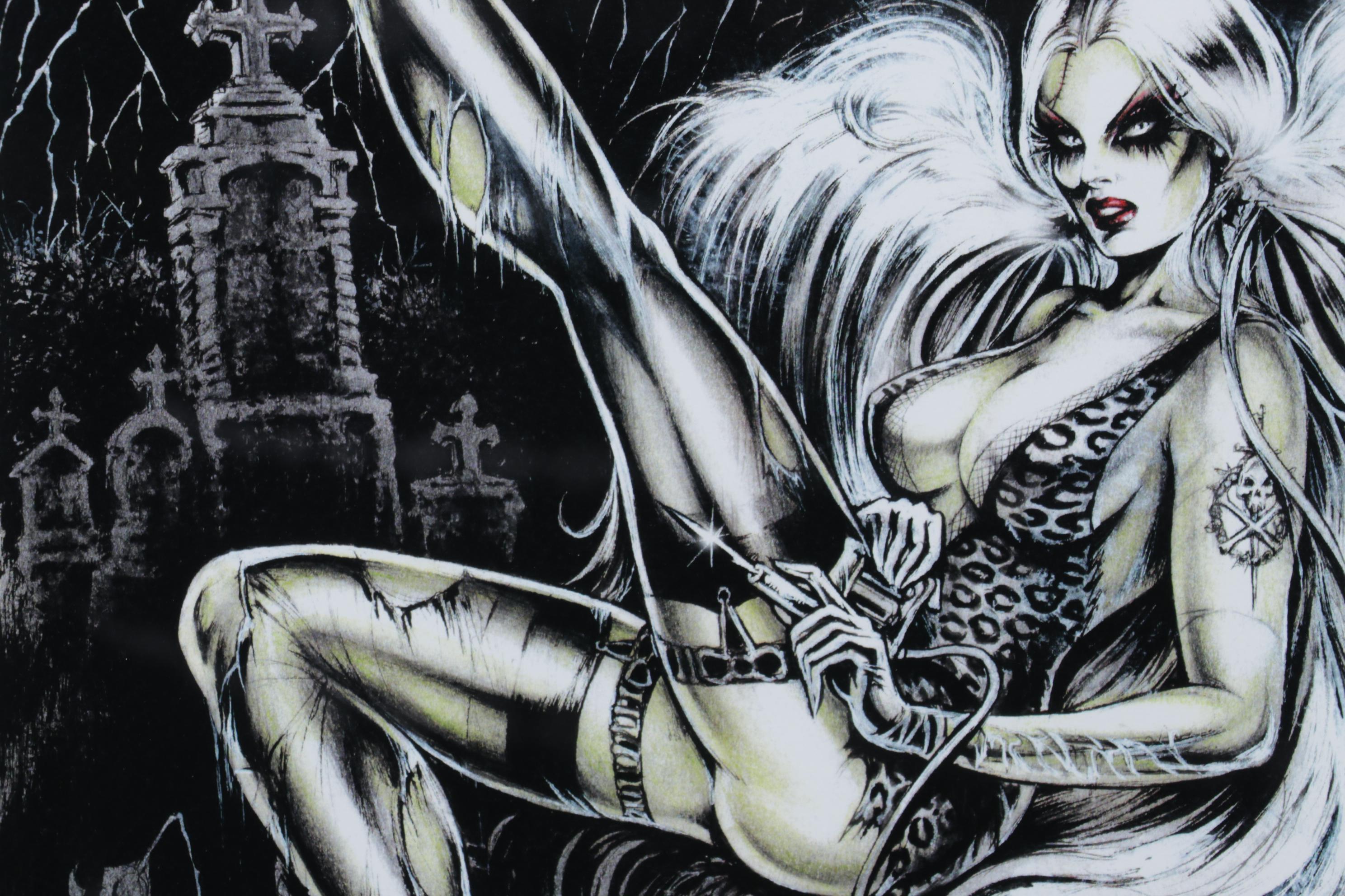 Nik Guerra Cheesecake Offset Lithograph From "Pinups From the Crypt," 2016 | EBTH