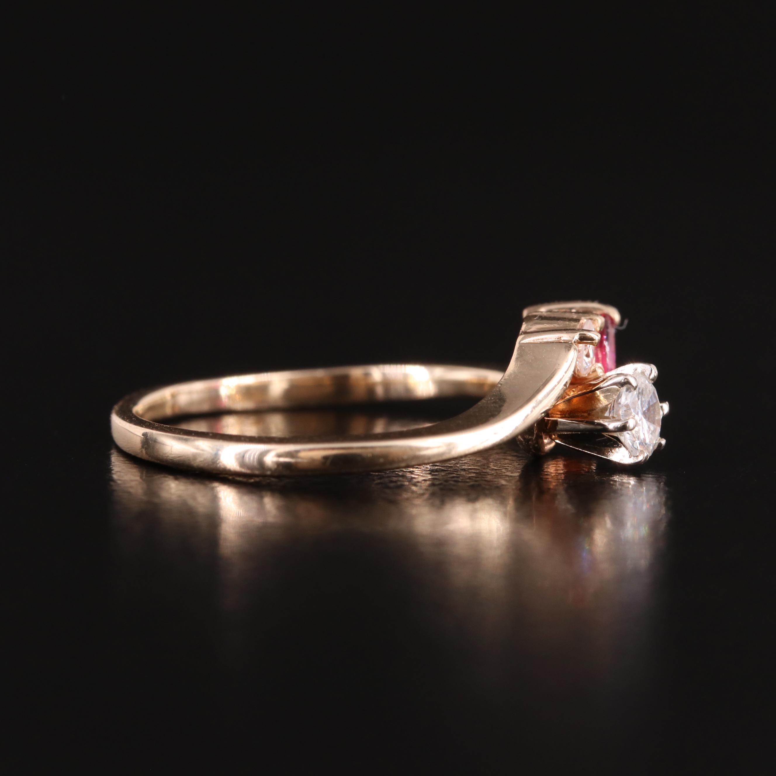 14K Diamond and Ruby Ring | EBTH
