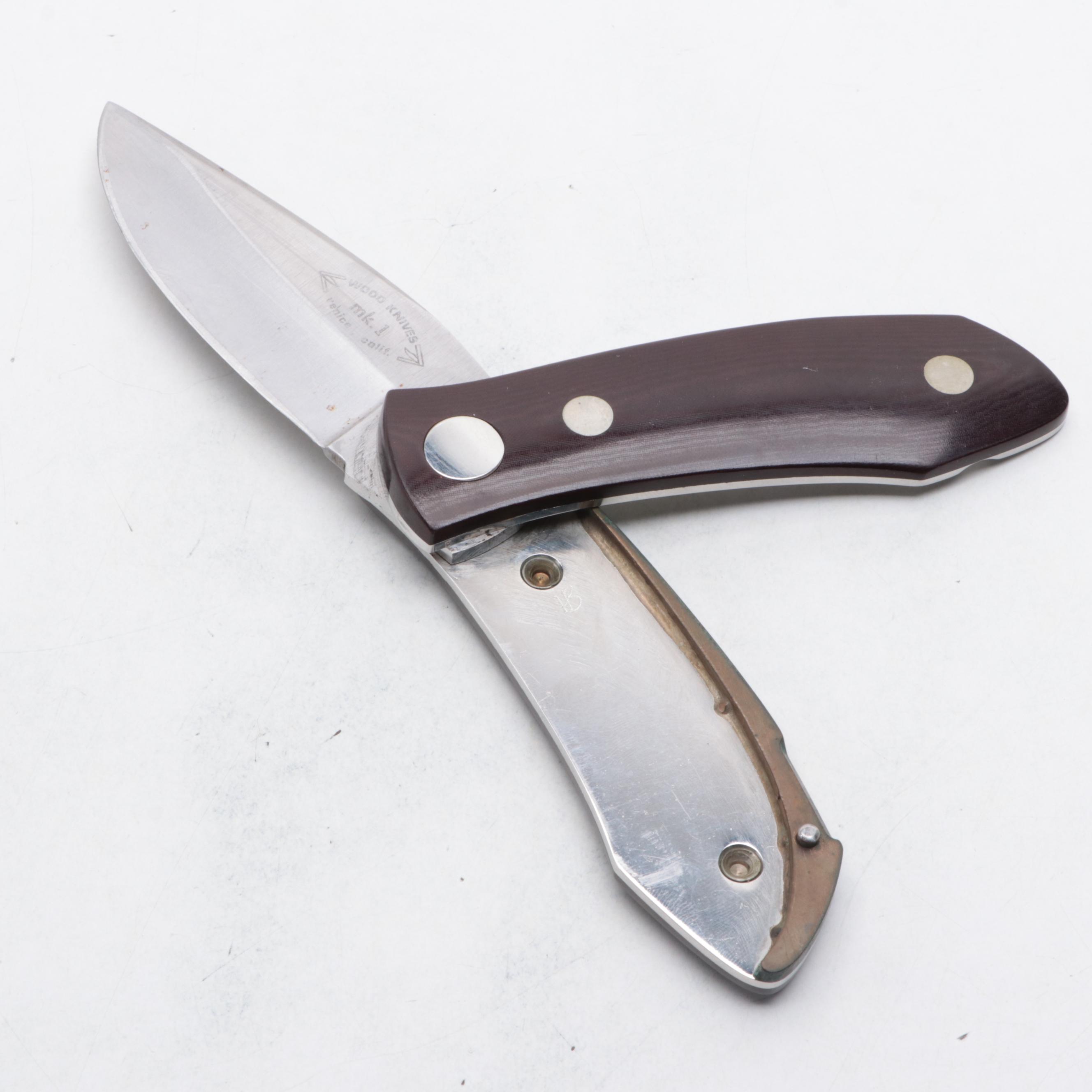 Barry Wood Knives mk.1 Rotating Folding Knife with Handmade Dagger | EBTH