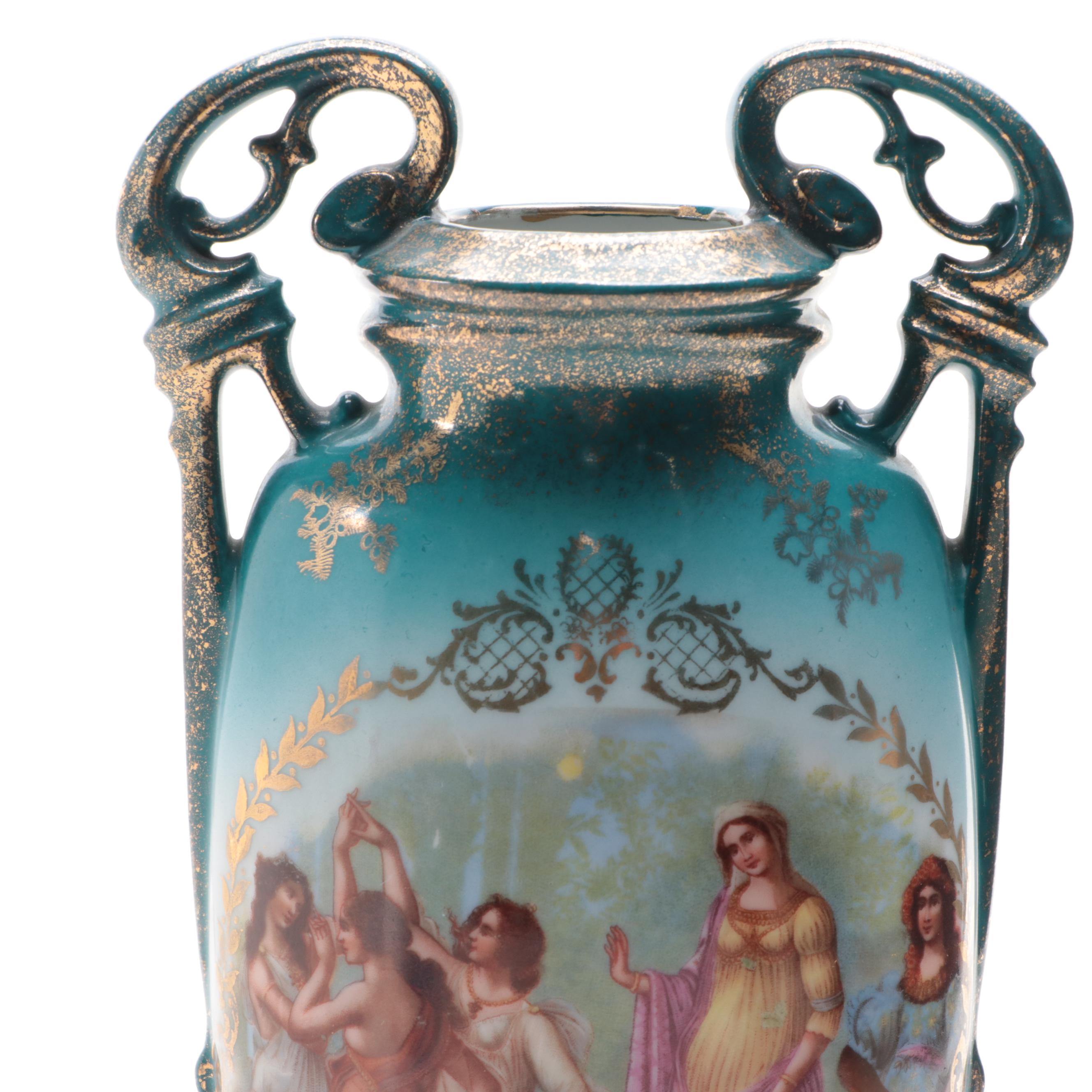 Antique Victoria Austria Porcelain Vase | EBTH