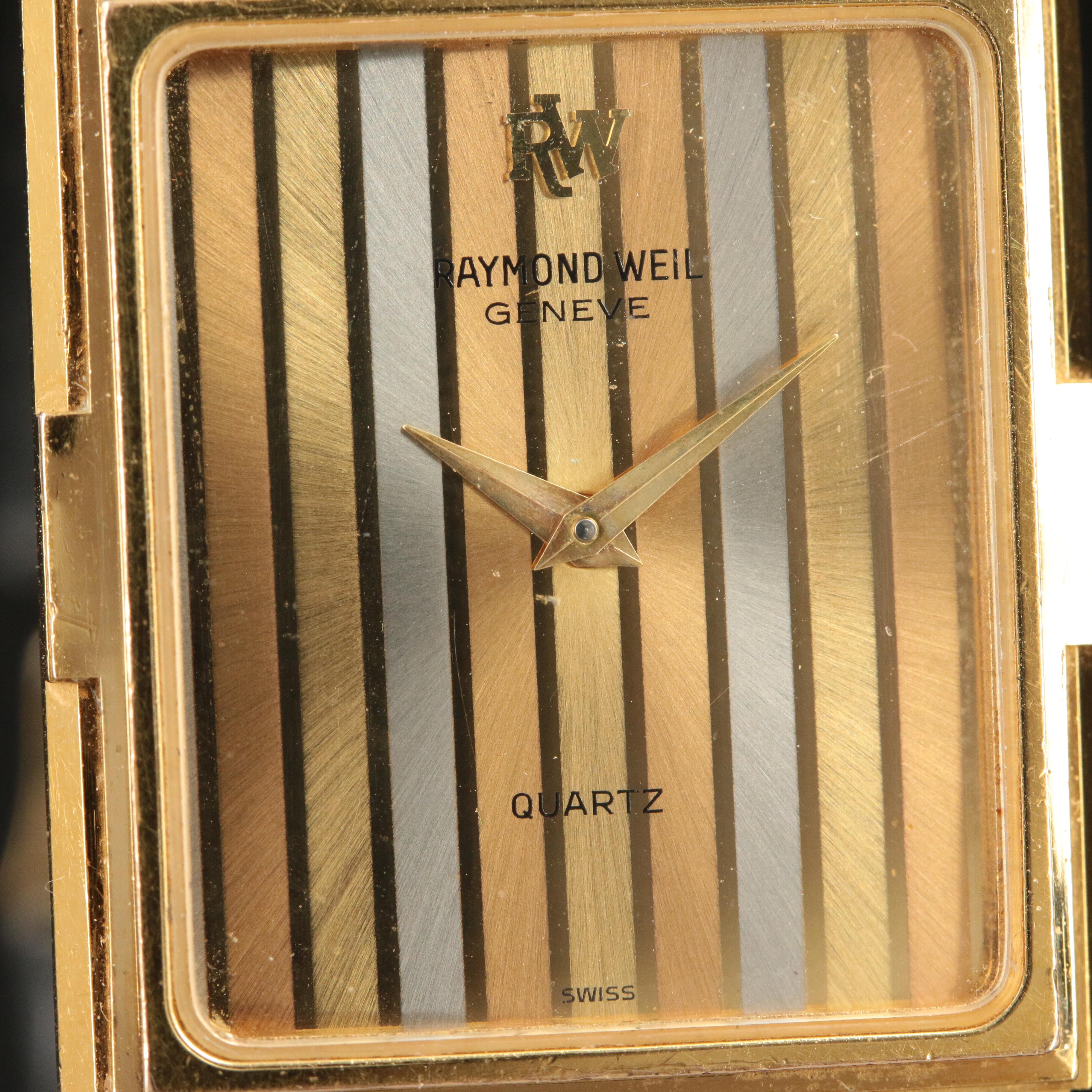 Raymond Weil Geneve Tri-Color Striped Dial Wristwatch | EBTH