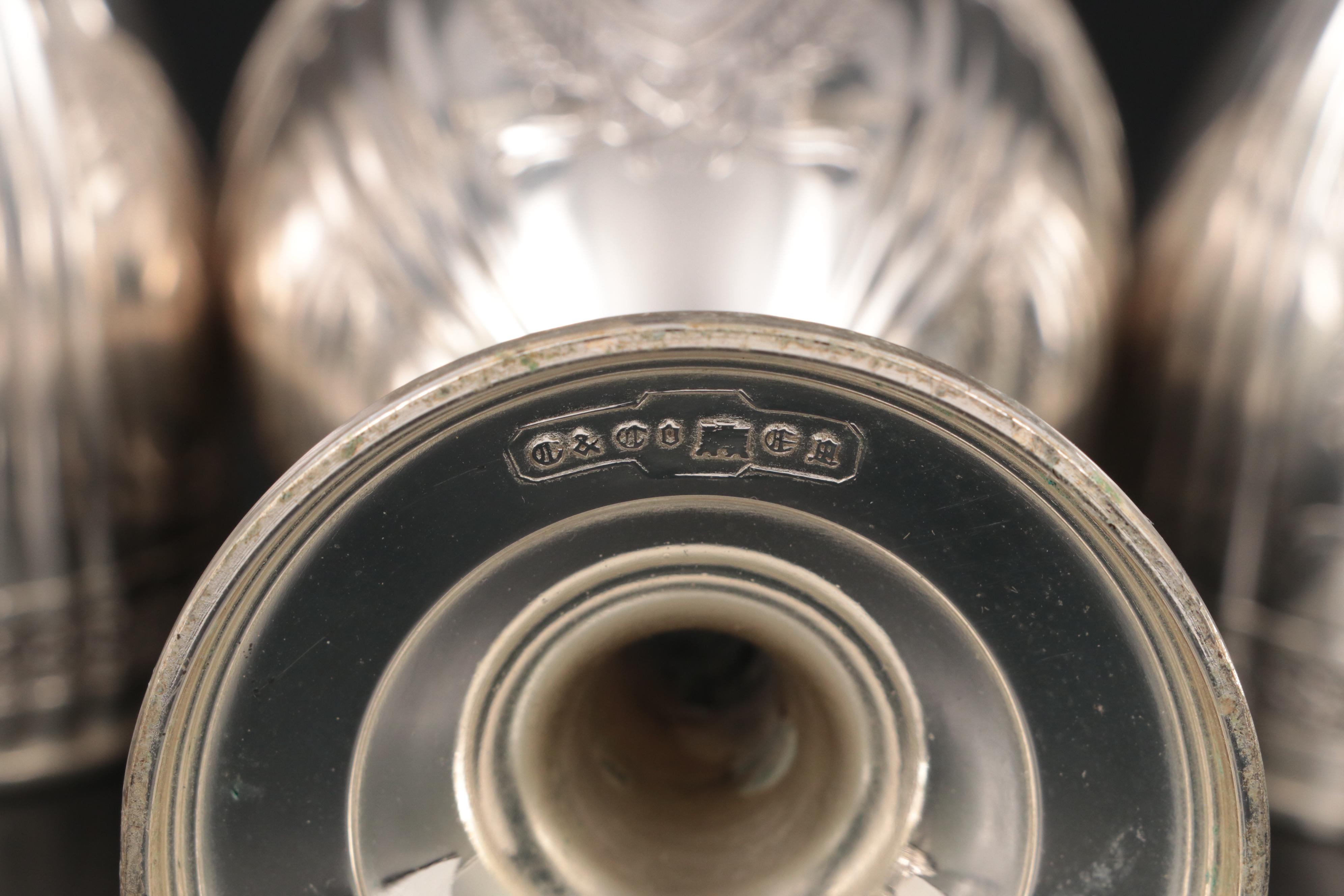 Corbell & Co. Monogrammed Silver Plate Goblets, 20th Century | EBTH