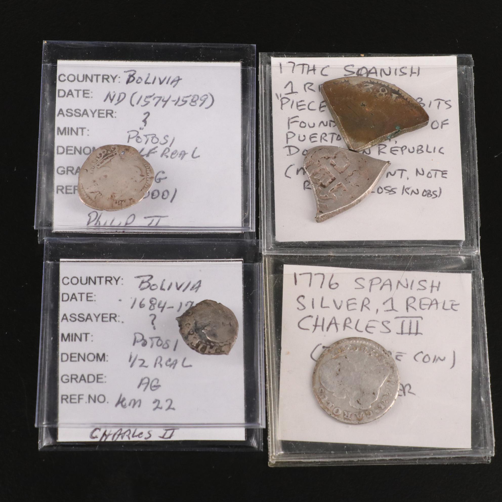 Group of Spanish Colonial Silver Coins | EBTH
