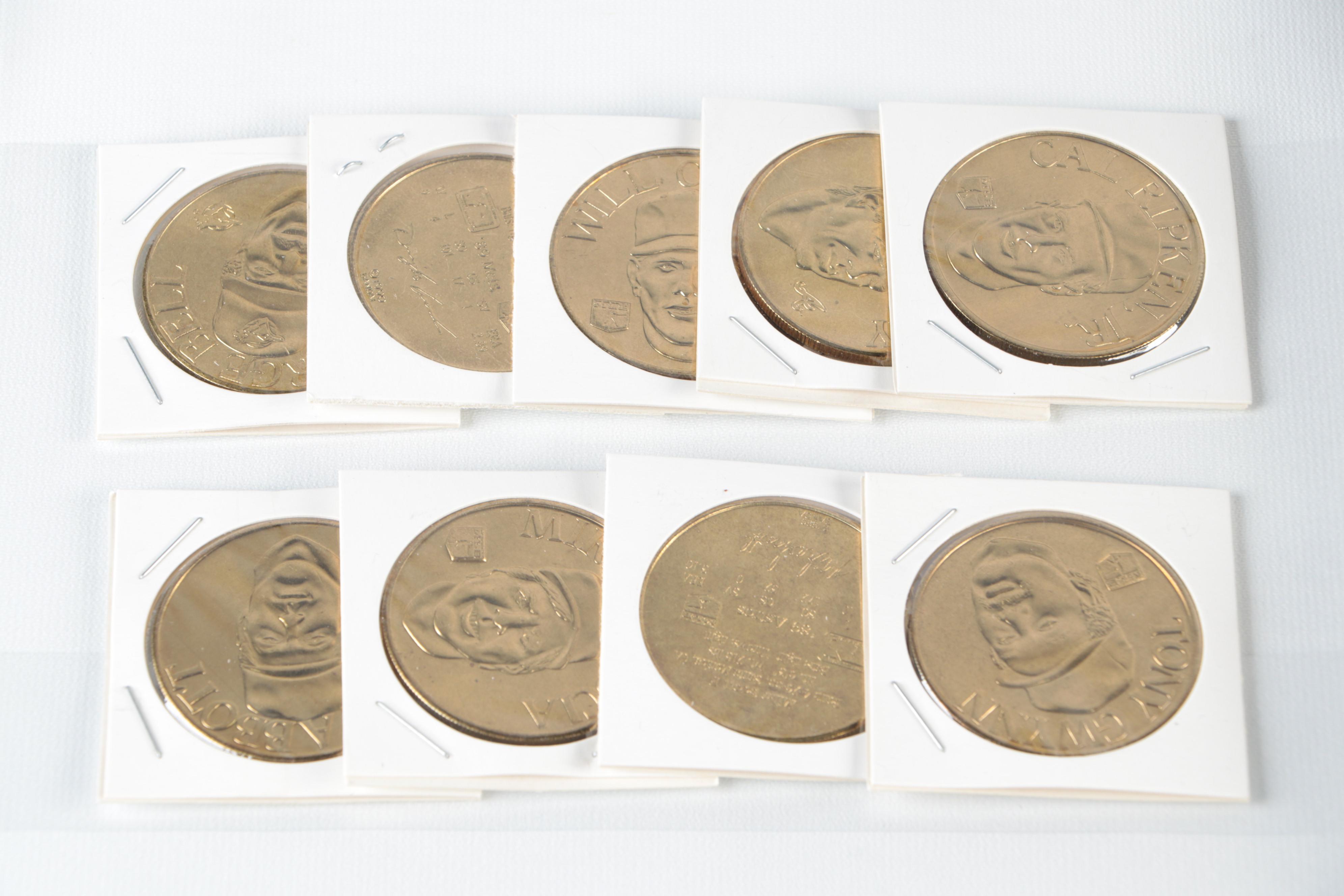1992 Sports Stars Baseball Coins Featuring Bo Jackson, Wade Boggs and ...