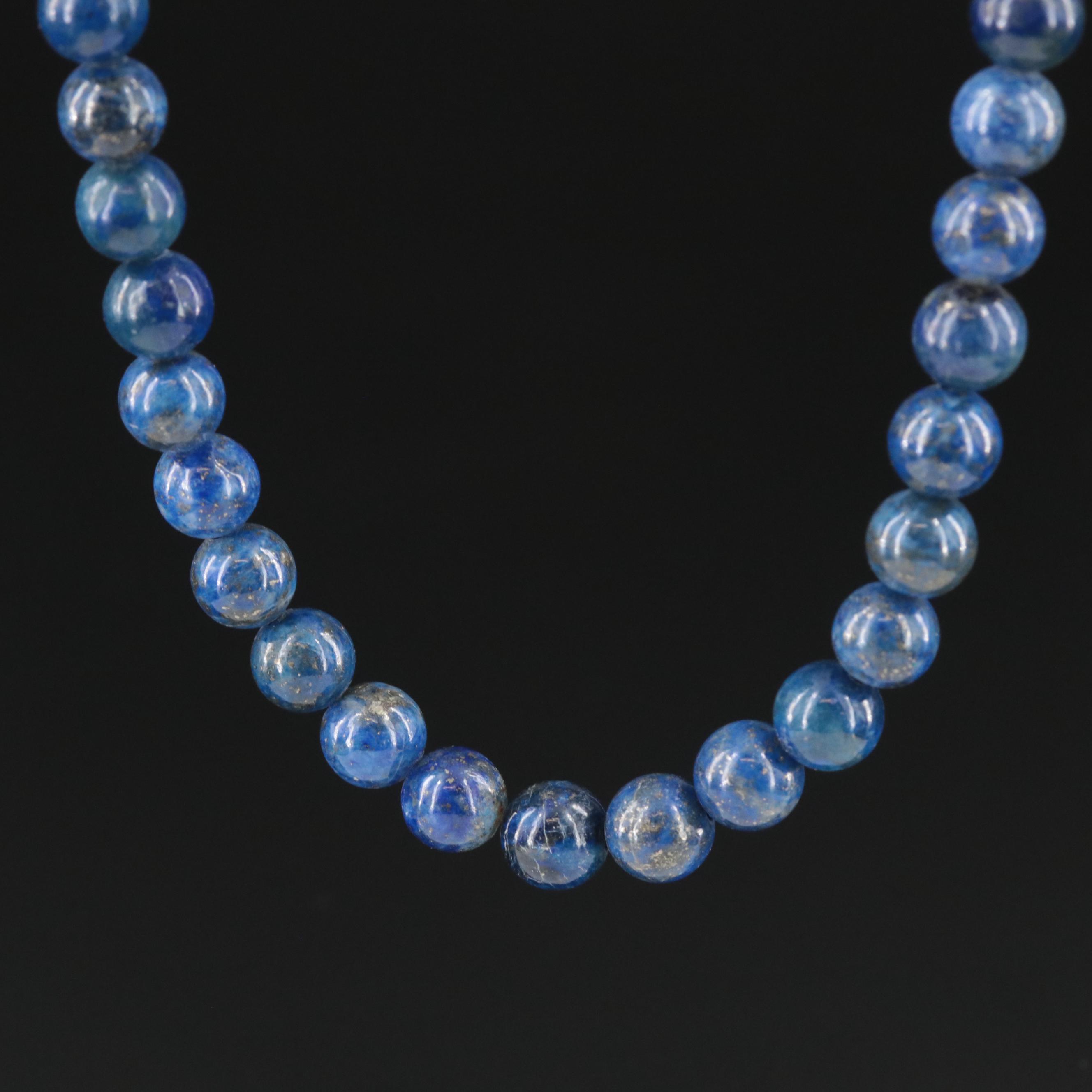 Desert Rose Trading Sterling Lapis Lazuli Necklace | EBTH