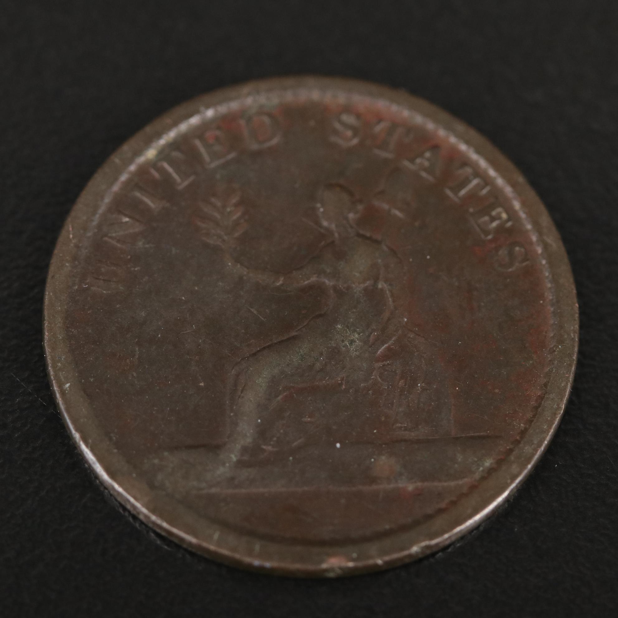 1783 Washington and Independence Colonial Copper Token | EBTH