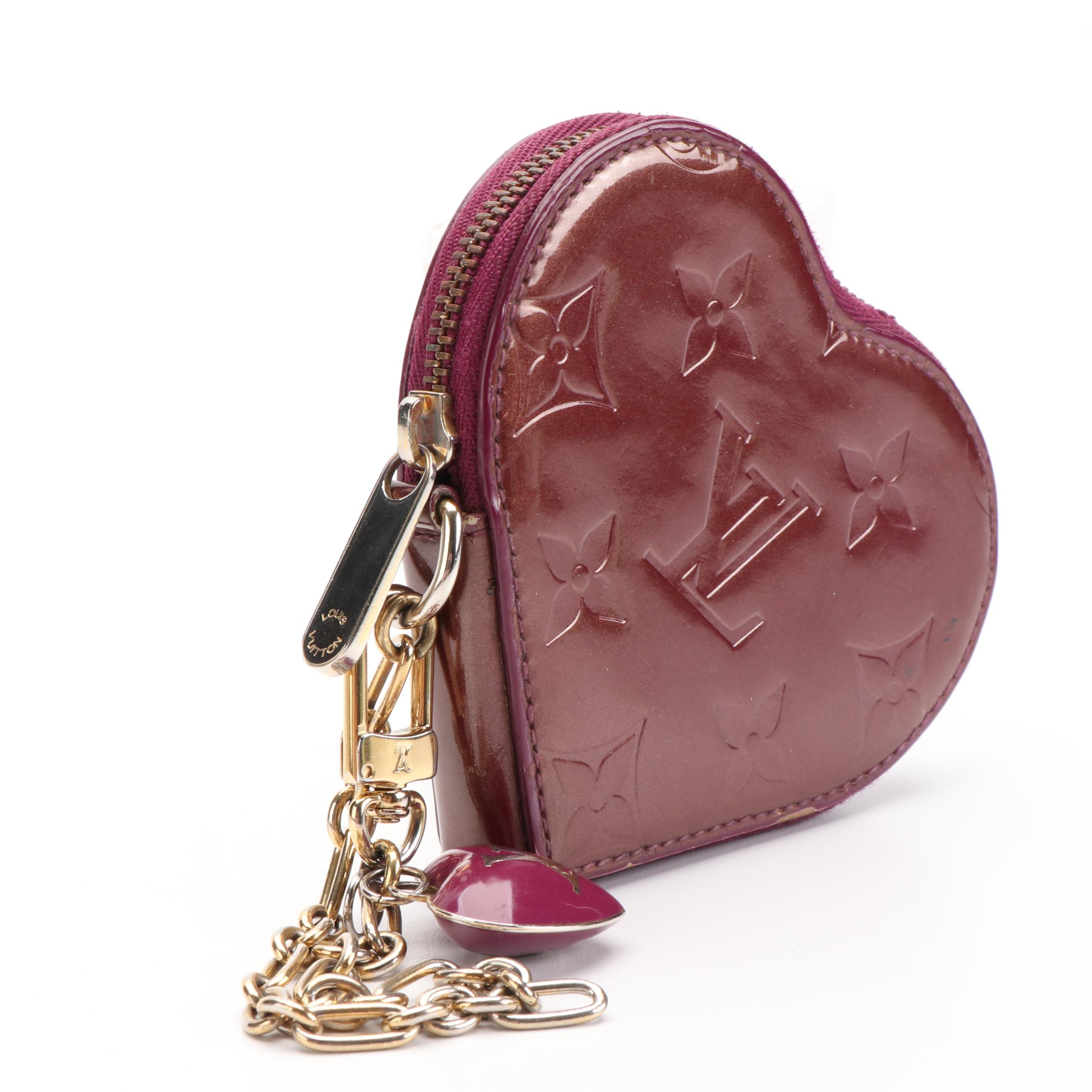 Louis Vuitton Heart Coin Purse in Monogram Vernis | EBTH