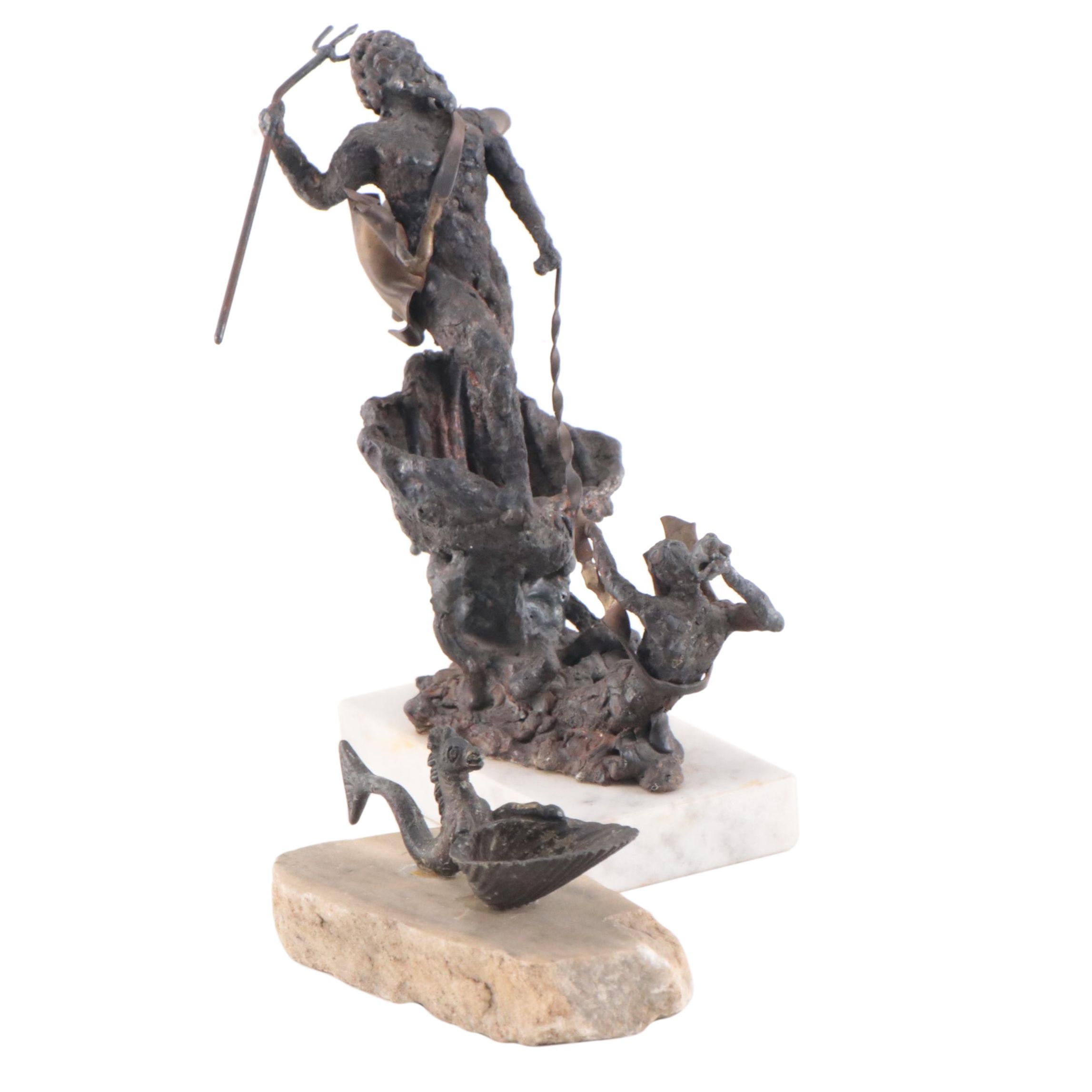 Bronze and Copper Alloy Sculptures of Mythical Sea Creatures | EBTH