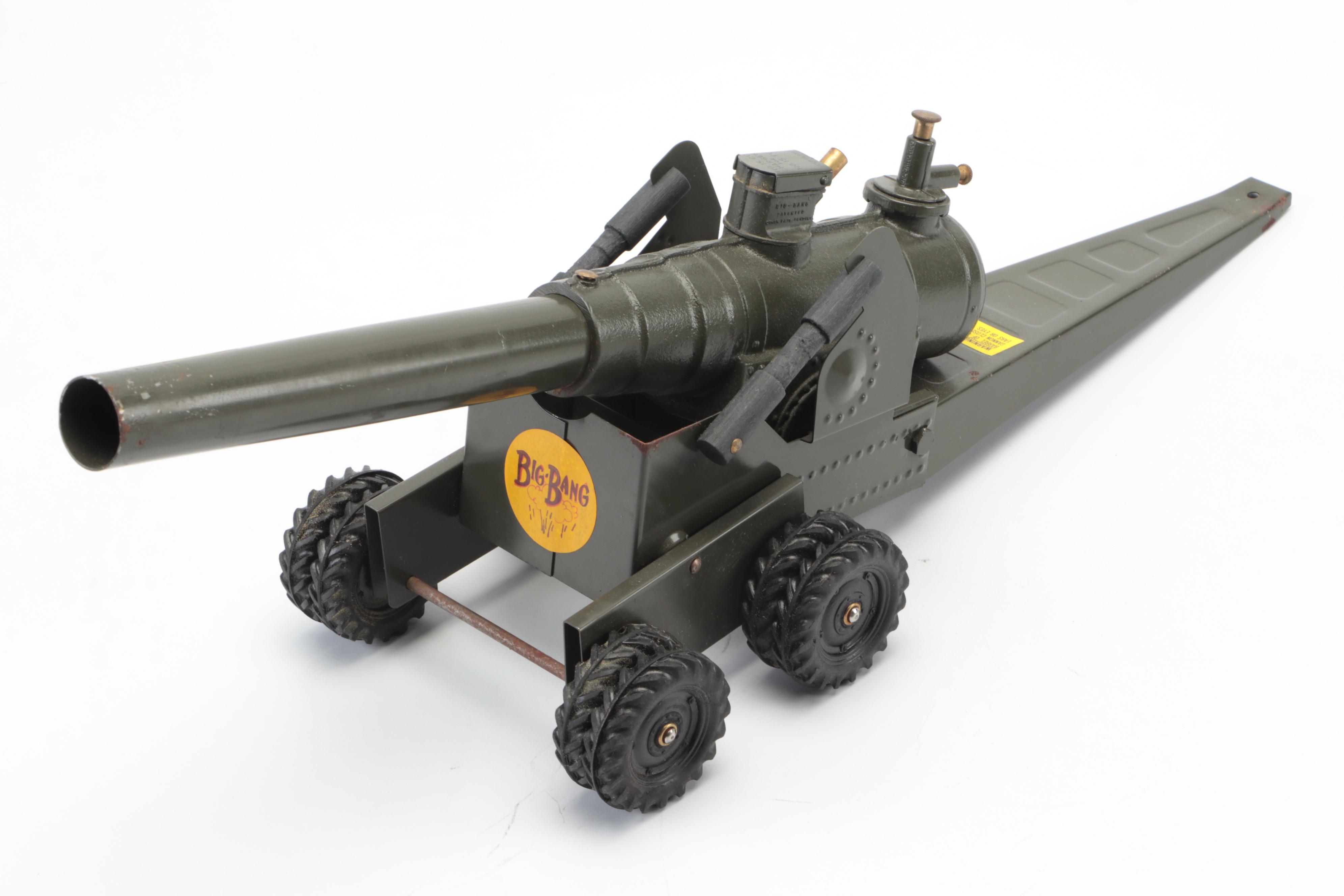 Big Bang 155mm and 60mm Cast Iron Miniature Model Cannons | EBTH