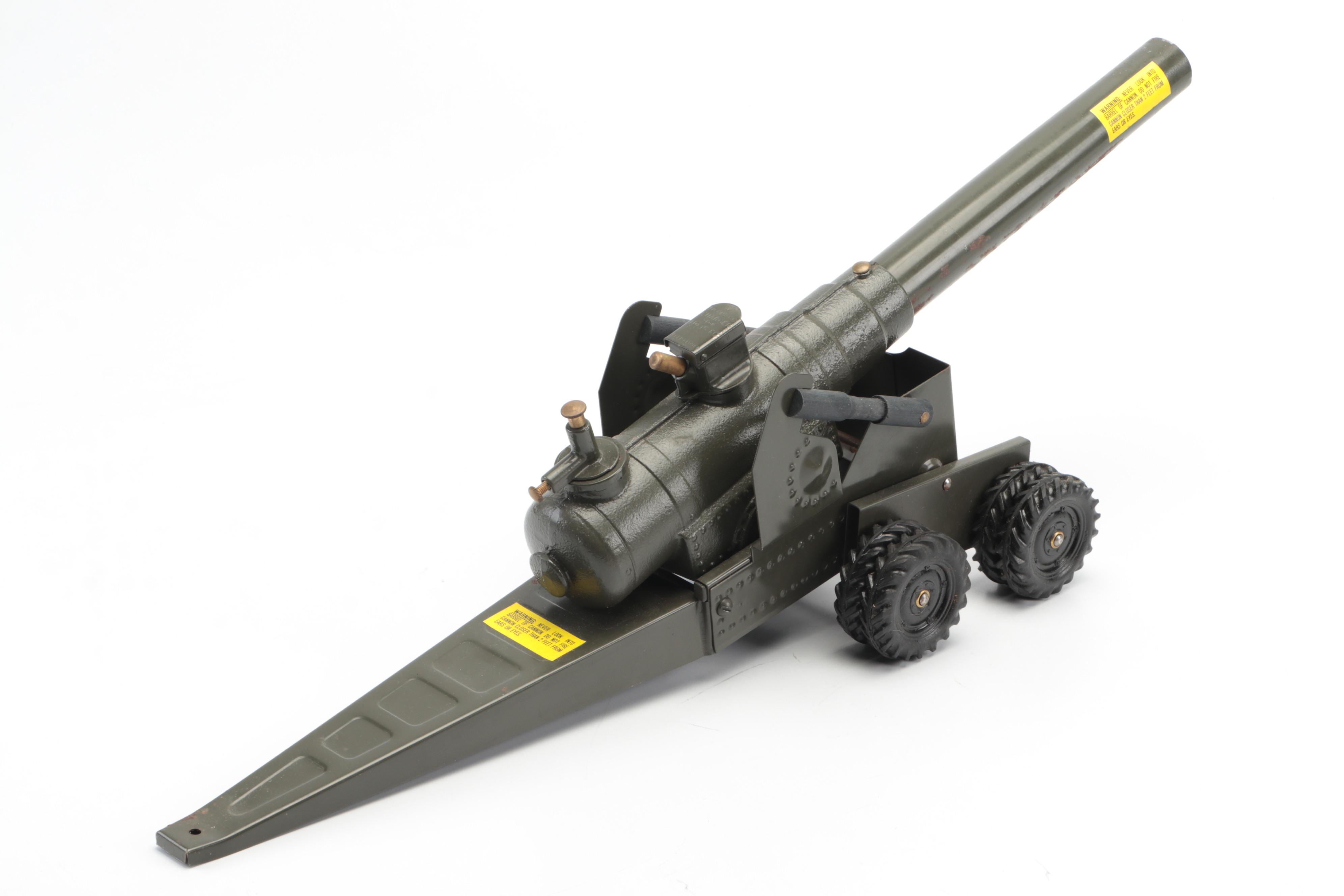 Big Bang 155mm and 60mm Cast Iron Miniature Model Cannons | EBTH