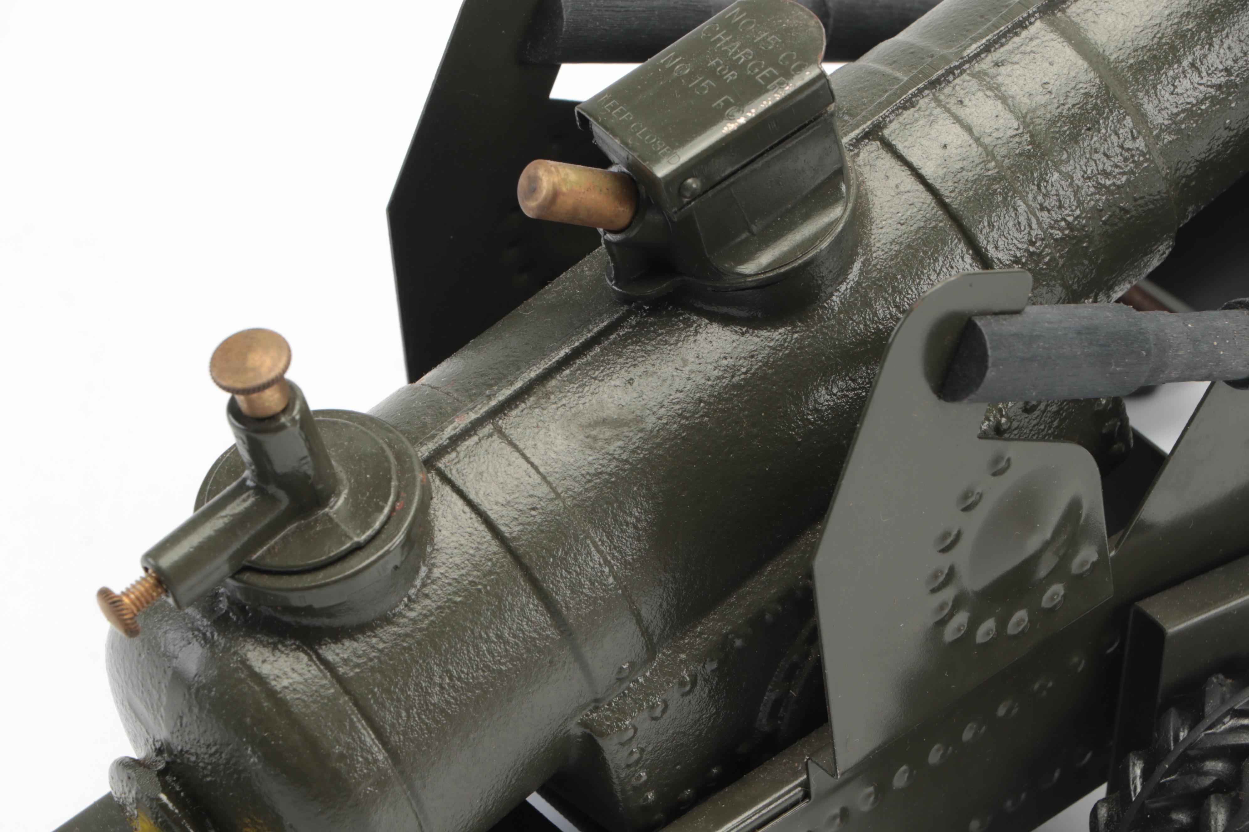 Big Bang 155mm and 60mm Cast Iron Miniature Model Cannons | EBTH
