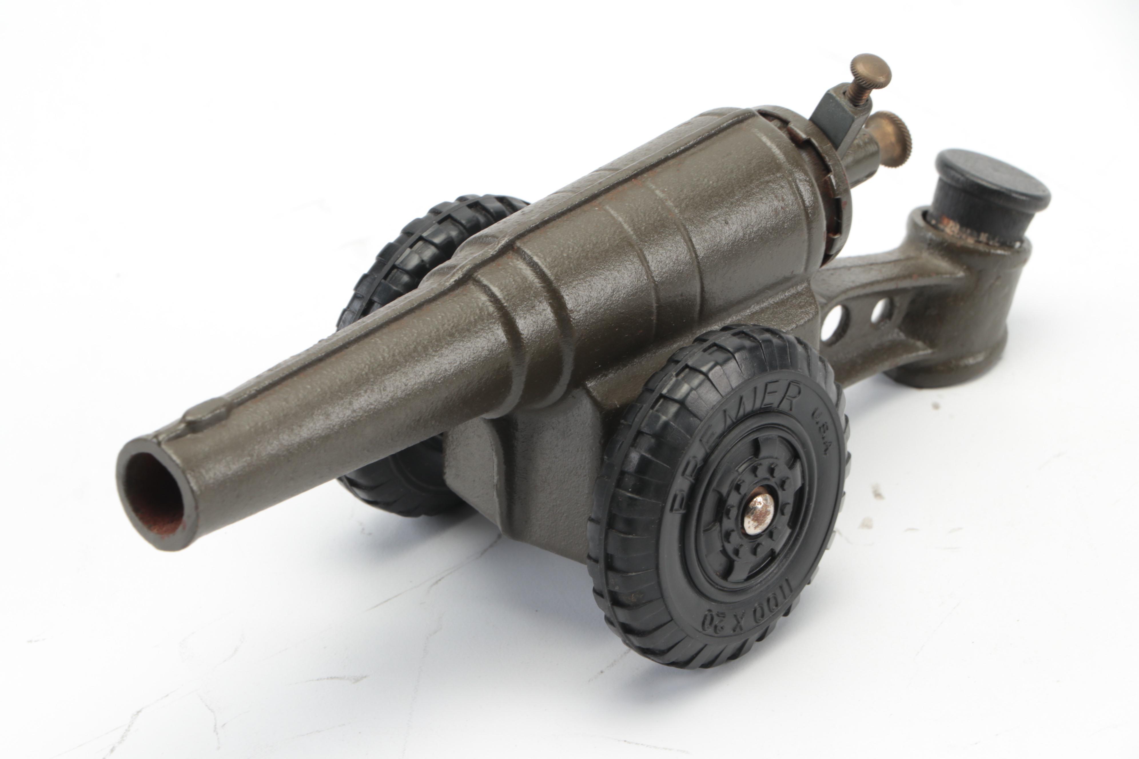 Big Bang 155mm and 60mm Cast Iron Miniature Model Cannons | EBTH