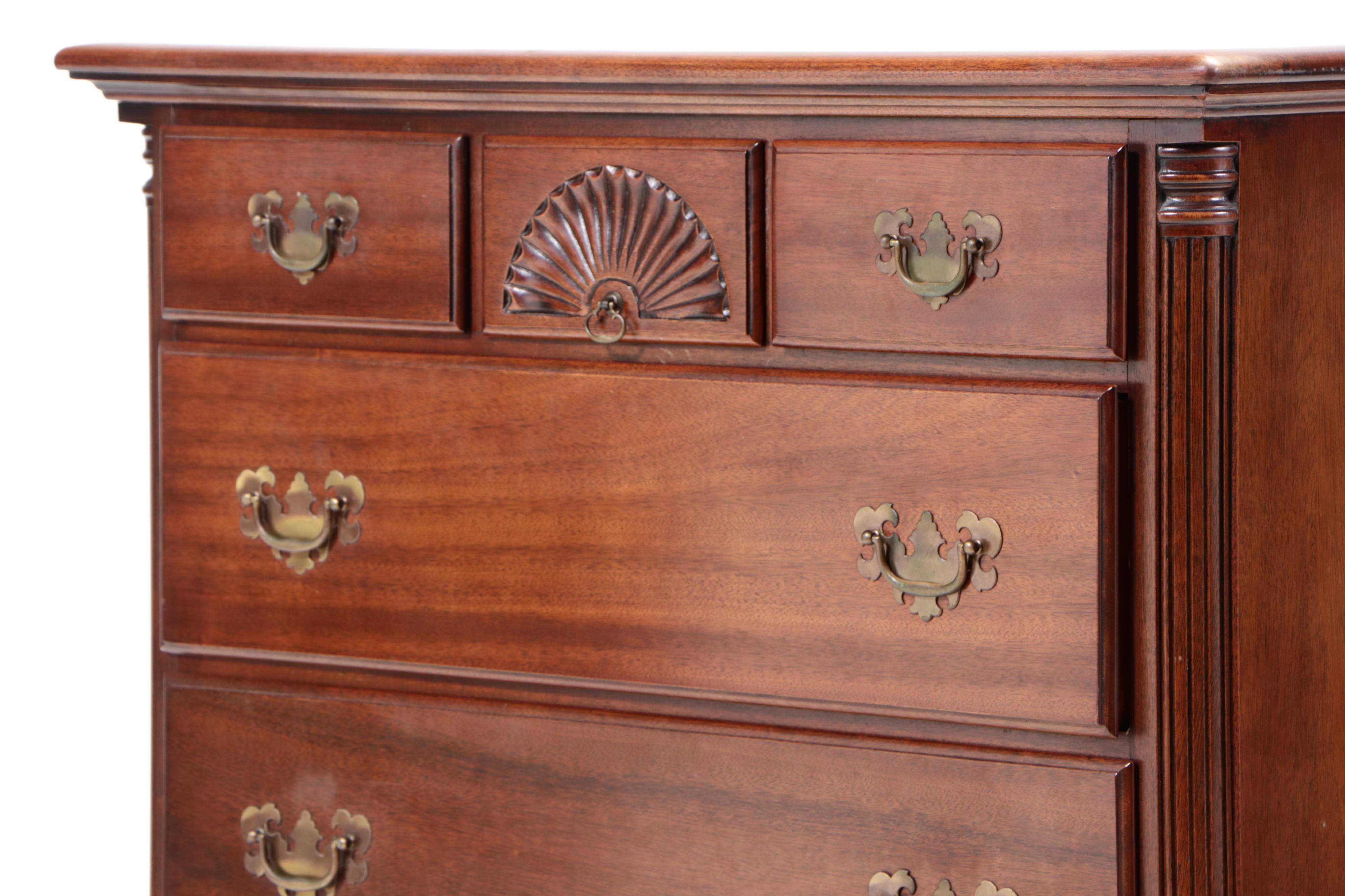 Kling "Arlington" Chippendale Style Mahogany Seven-Drawer Chest, Mid ...