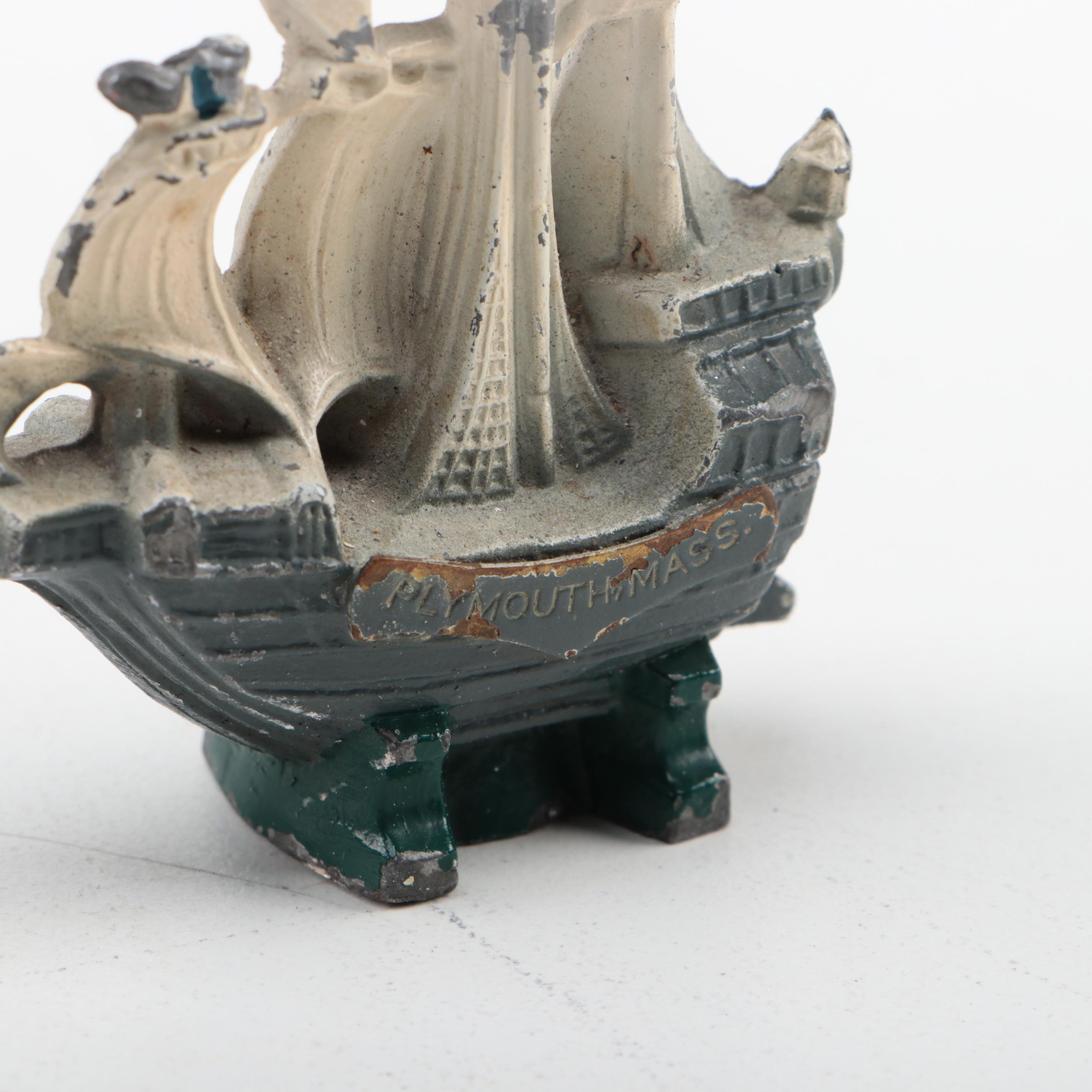 Hudson and Other Pewter Figurines and Shakers with Mother-of -Pearl ...