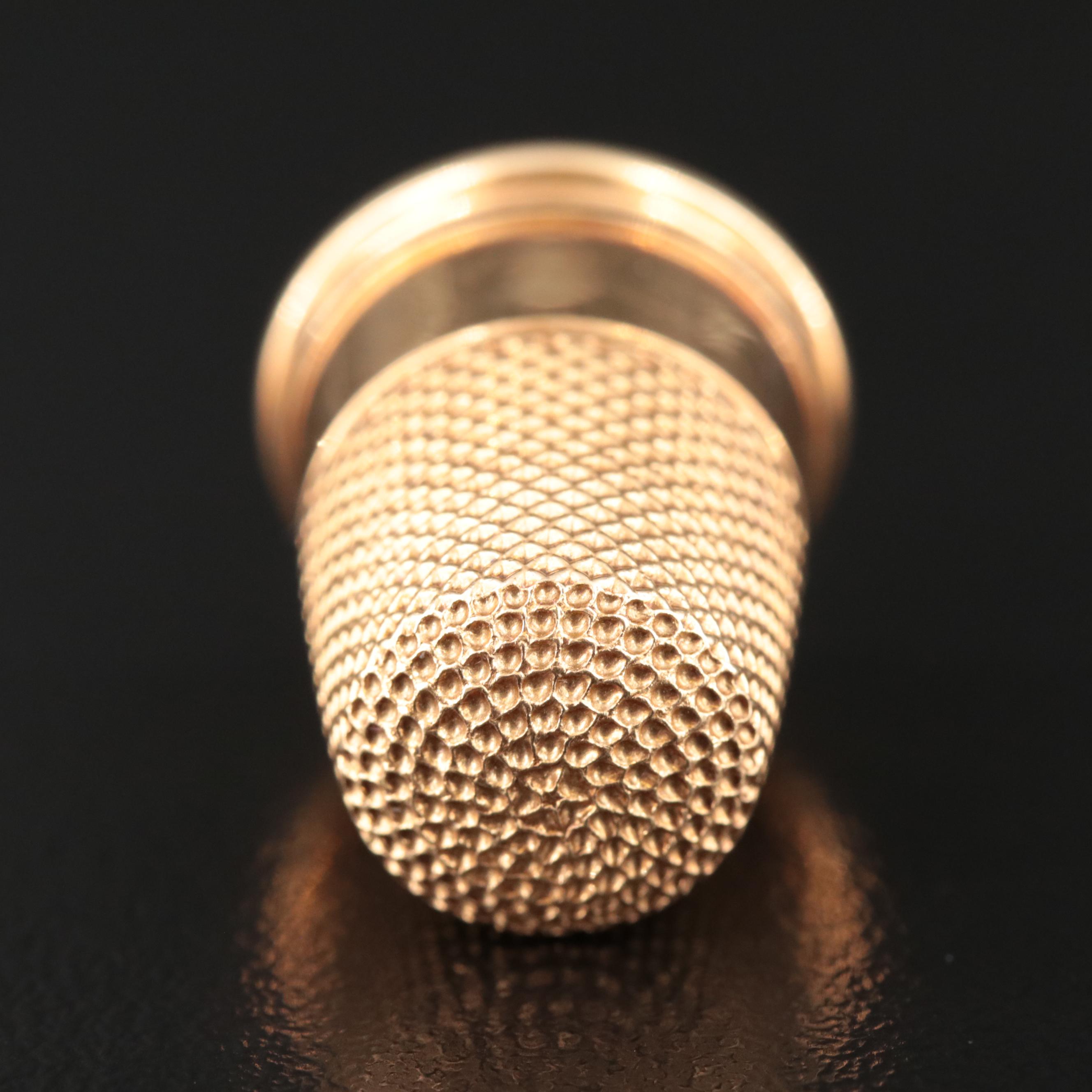 18K Thimble with Box | EBTH