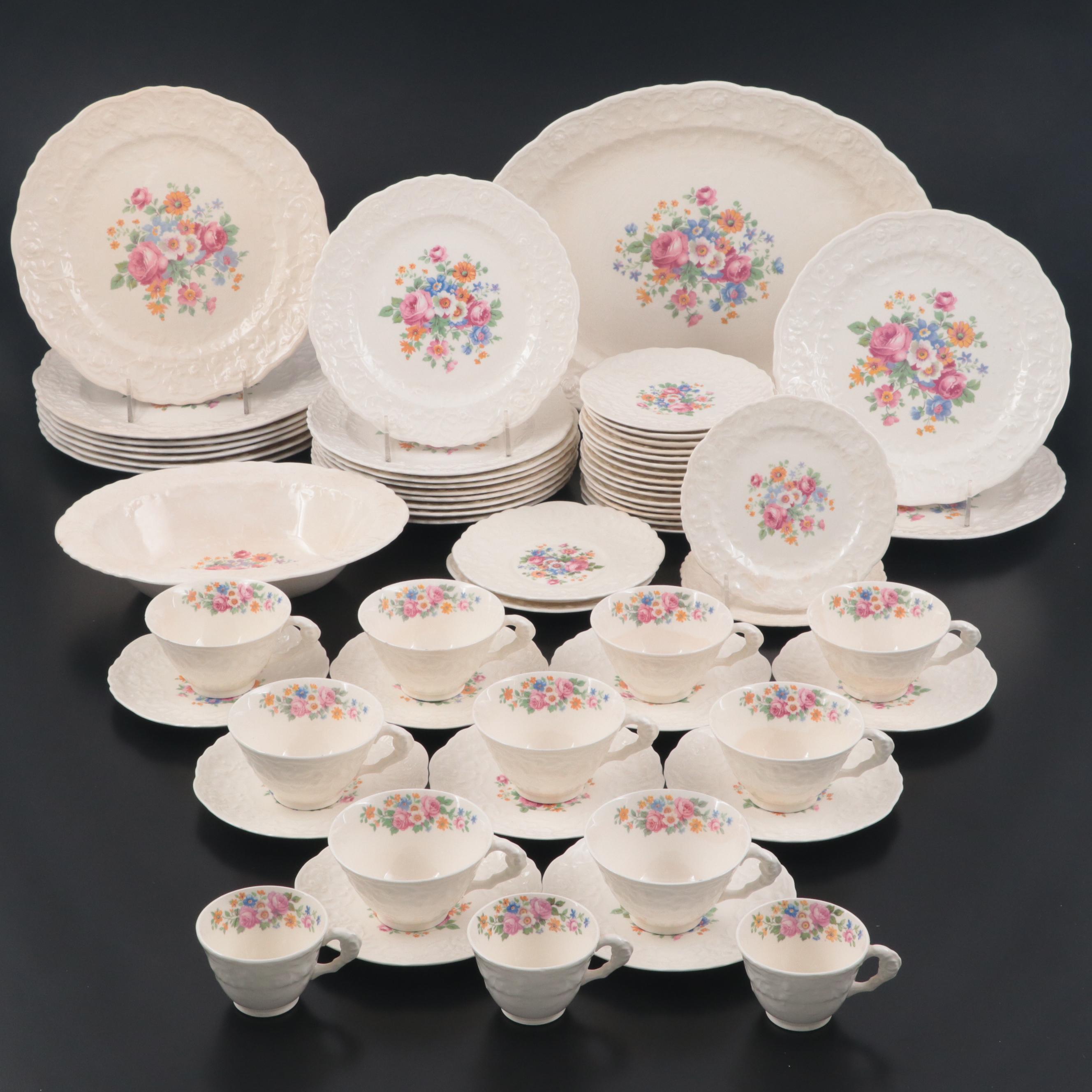 Pope-Gosser "Rose Point" Porcelain Dinnerware, Early to Mid-20th ...